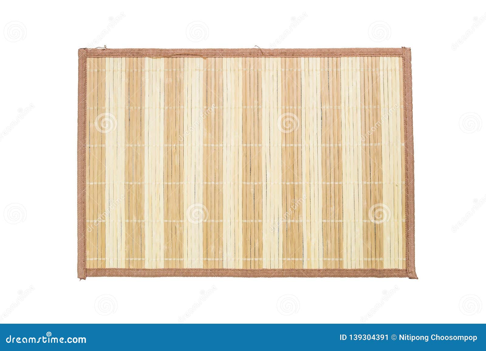 Closeup Surface Wood Pattern at the Wood Mat Isolated on White ...