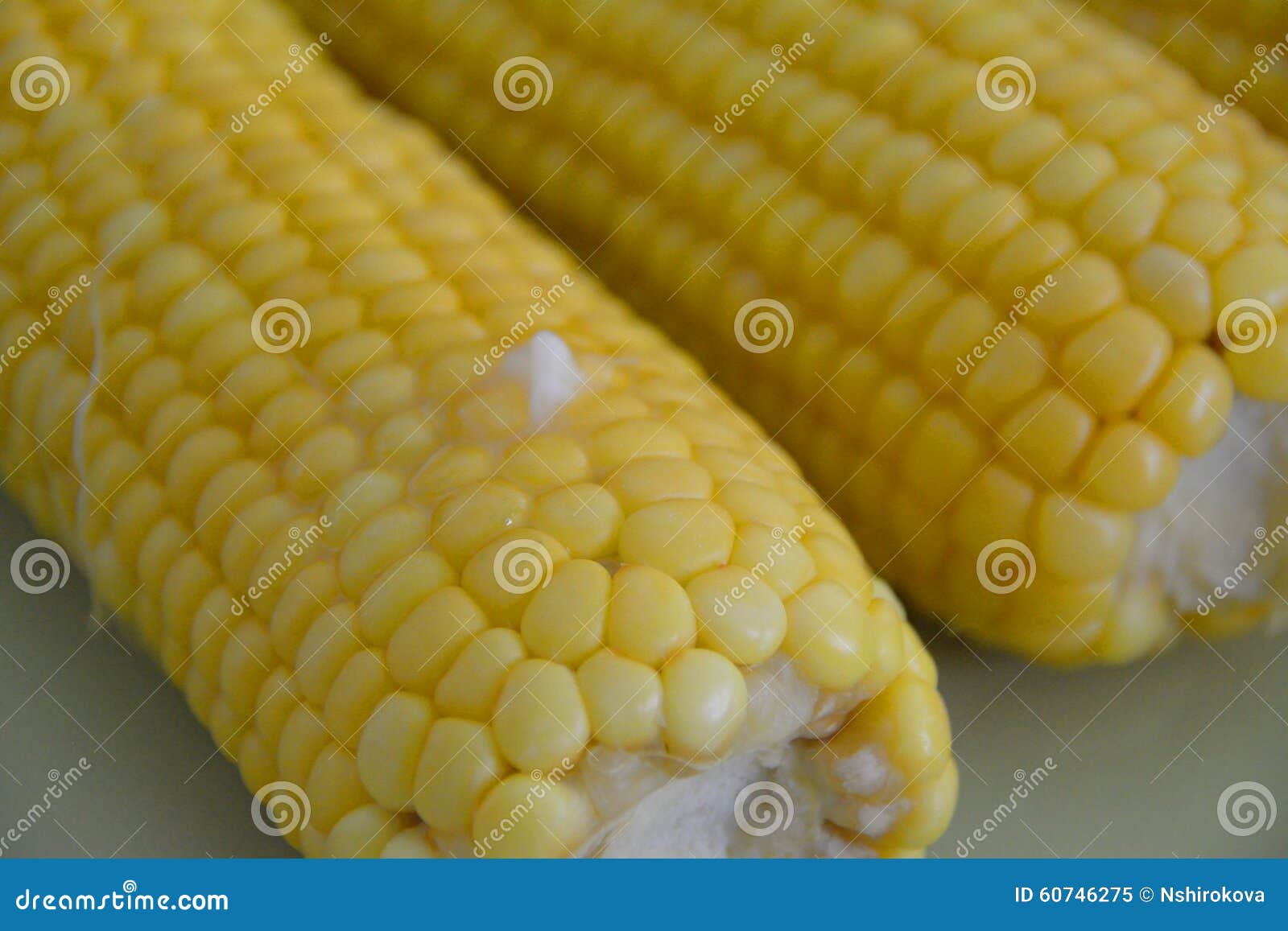 Closeup of Sweet Corn with a Piece of Butter Stock Image - Image of ...