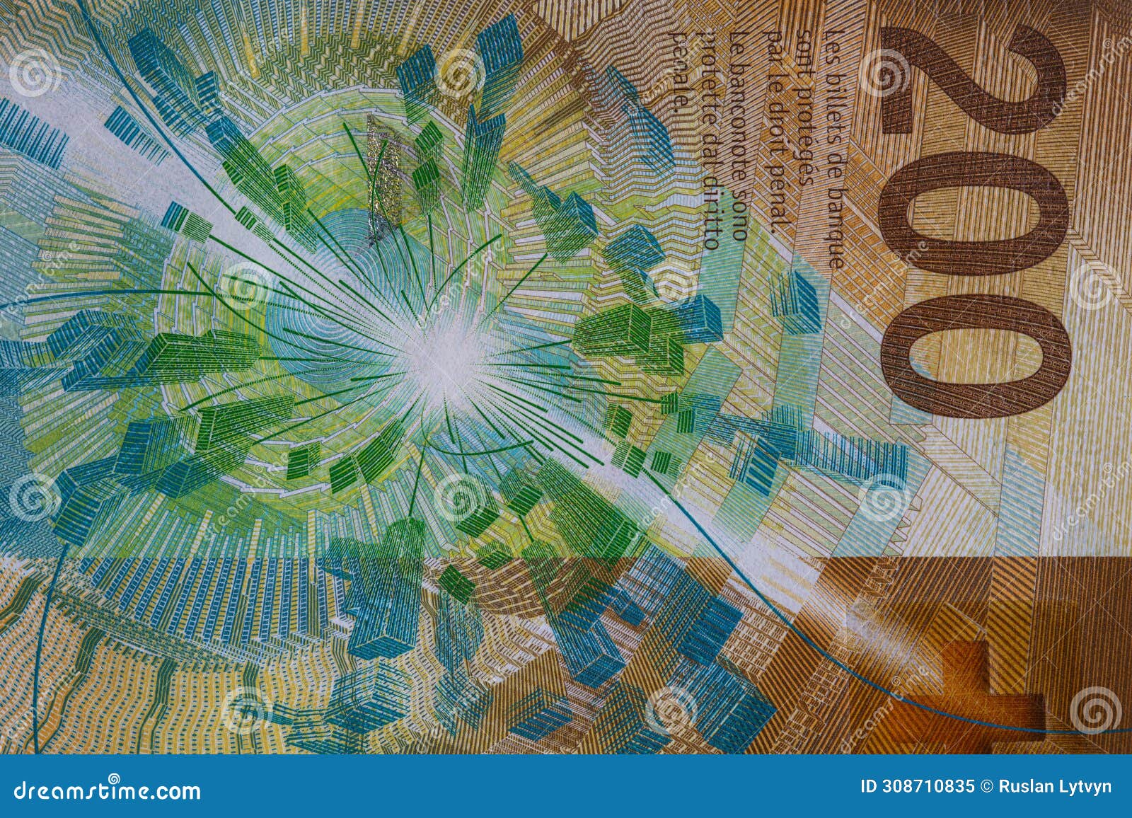 Closeup of 200 Swiss Franc Banknote Stock Image - Image of brown, money ...