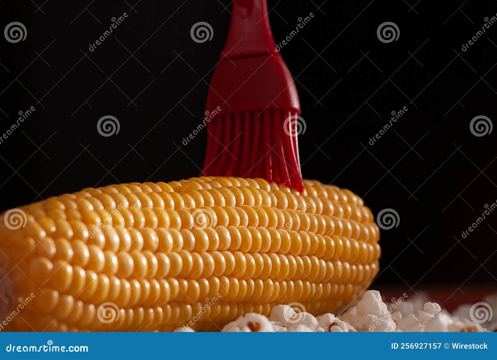 Closeup of Tasty Corn with Melted Butter Pouring on it Stock Image ...