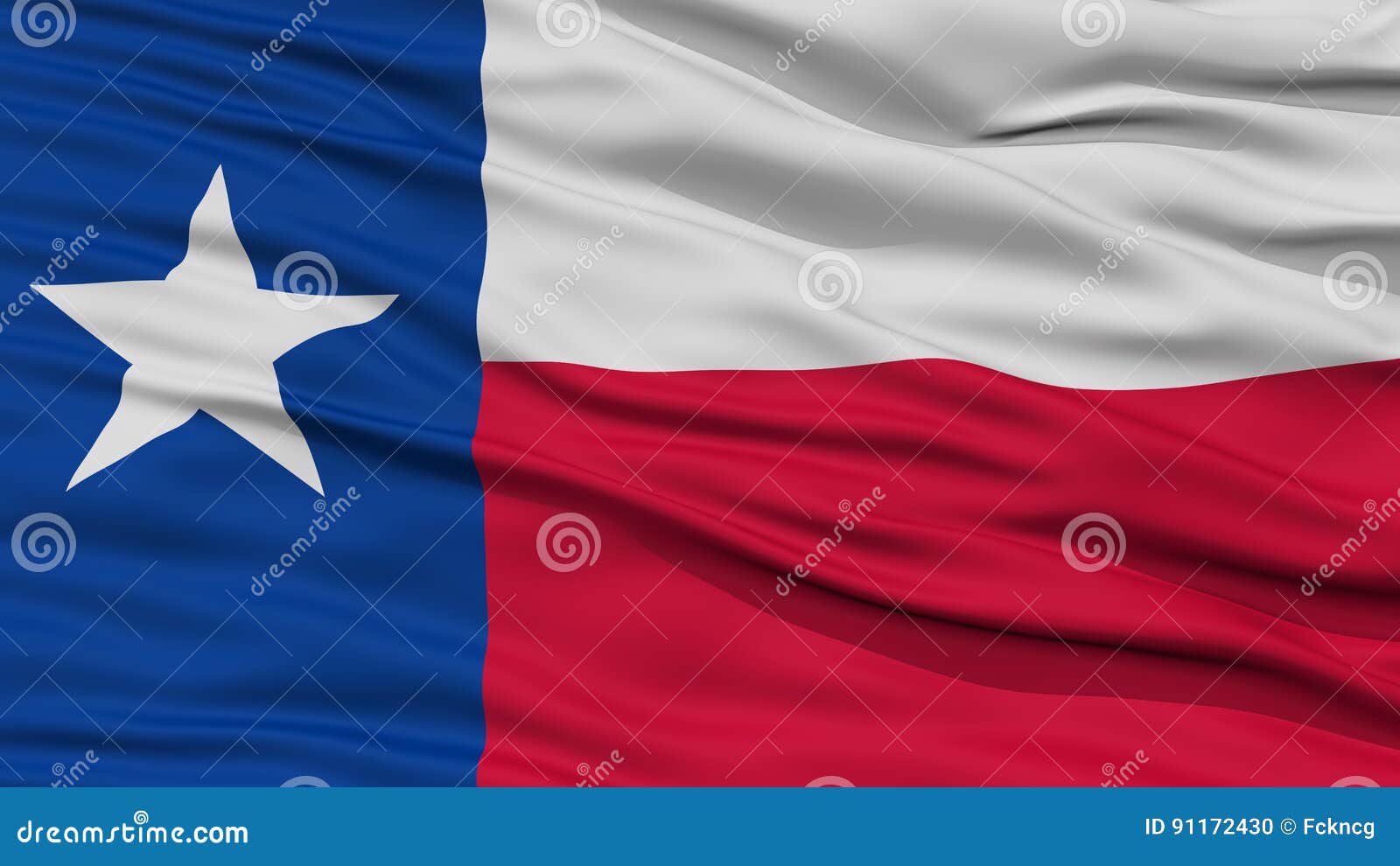 Closeup Texas Flag, USA State Stock Illustration - Illustration of ...