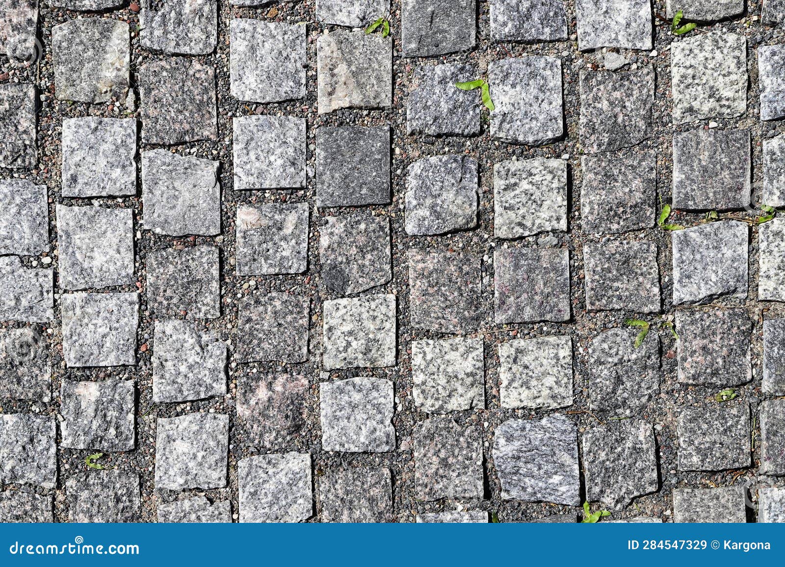 Texture of an Old Stoneblock Pavement Cobbled with Square Granite ...