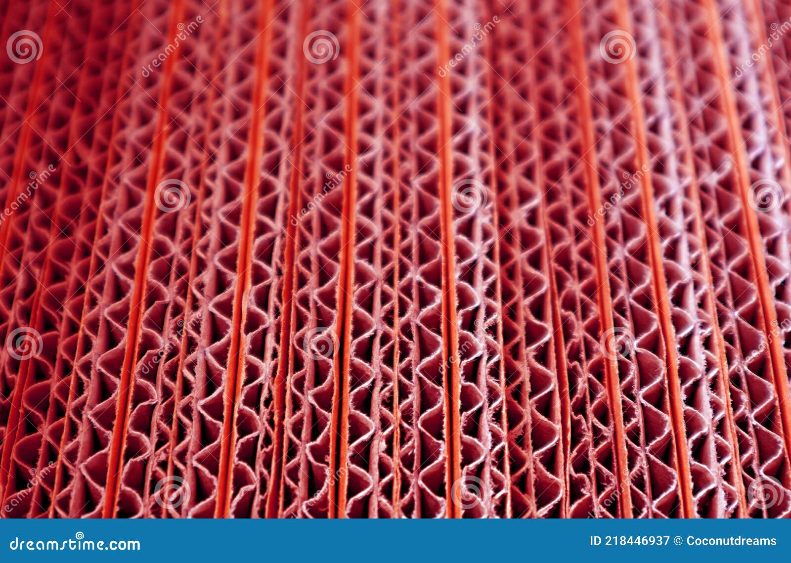 Closeup Texture of Unfold Red Colored Corrugated Paper Boxes Stack ...