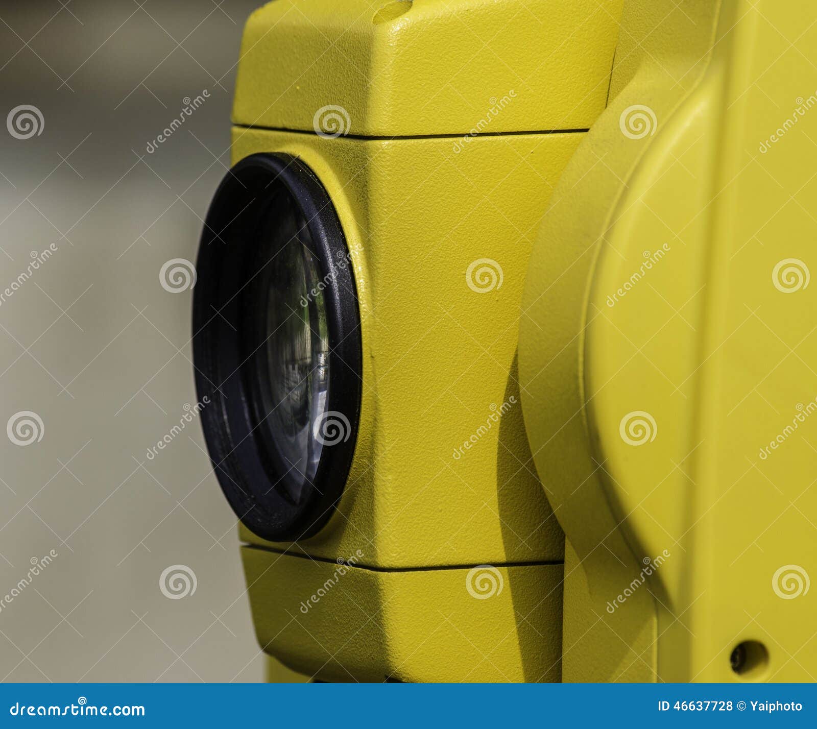 Closeup theodolite stock photo. Image of construction - 46637728