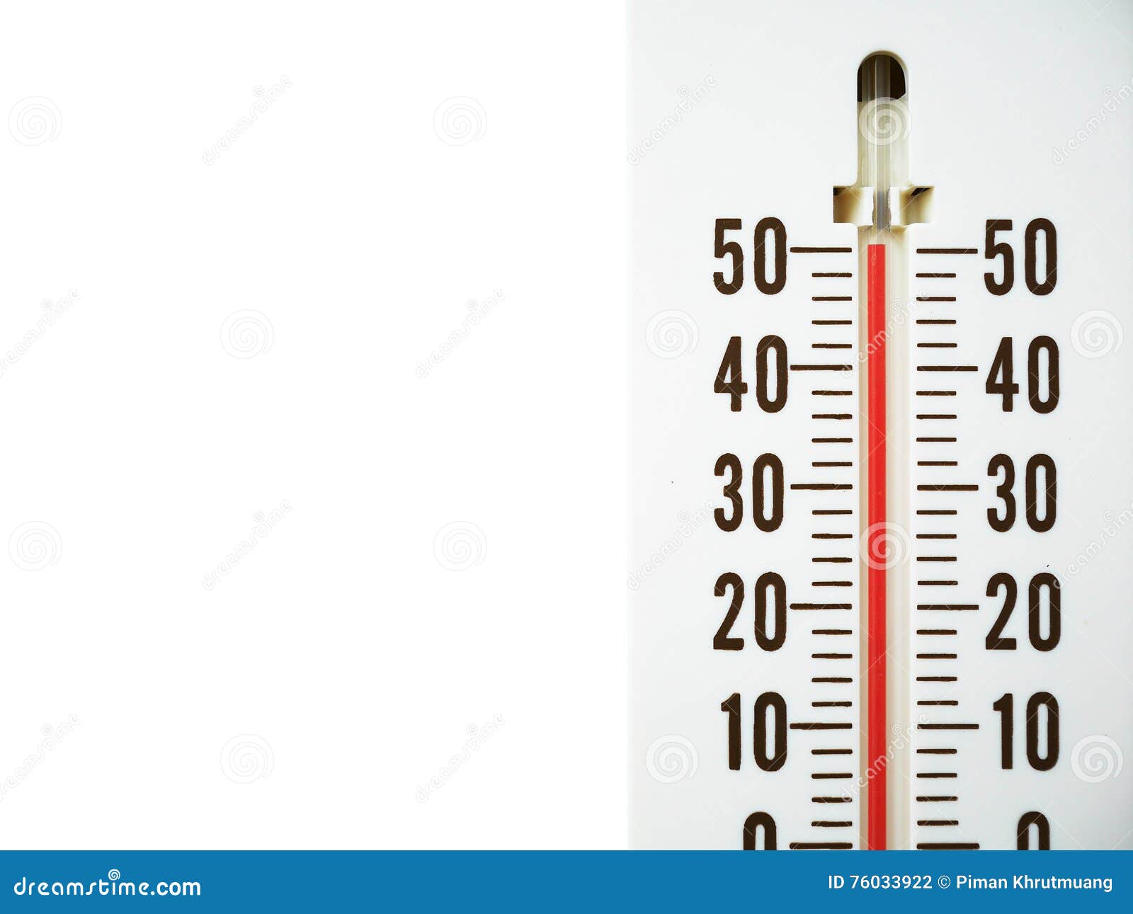 Closeup Thermometer Showing Temperature in Degrees Celsius Stock Photo ...
