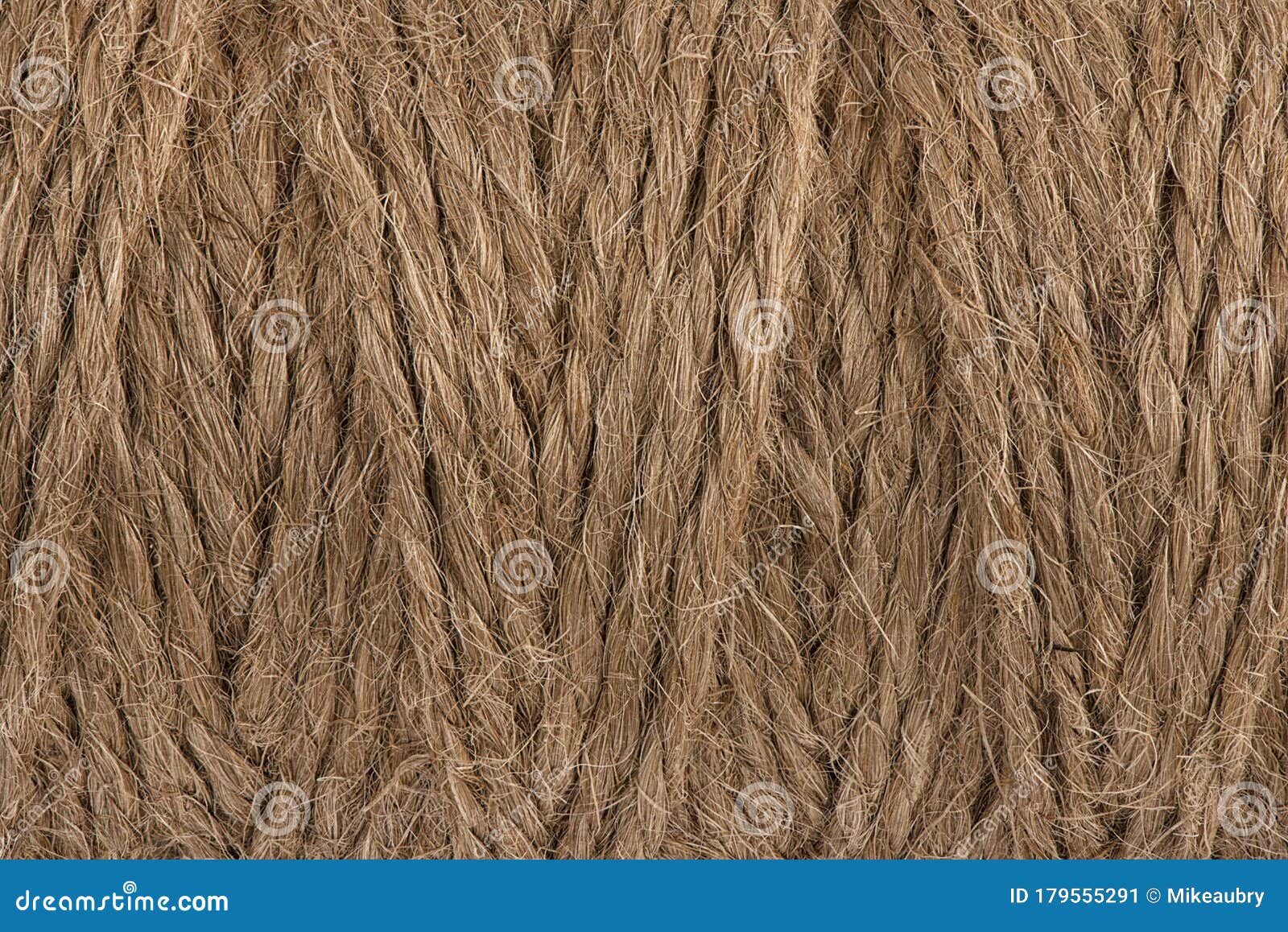 Closeup of a Thin Hemp Rope. Natural Material Stock Image - Image of ...