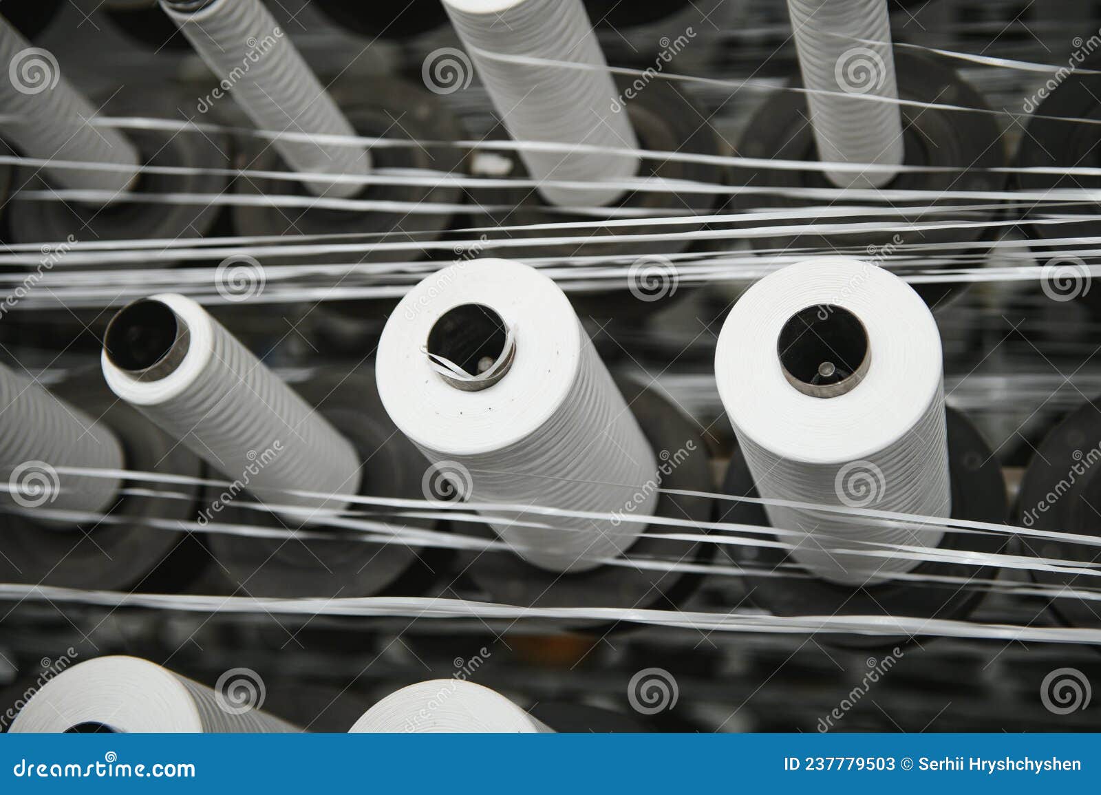 Closeup of Thread for the Textile Industry,Weaving and Warping Stock ...