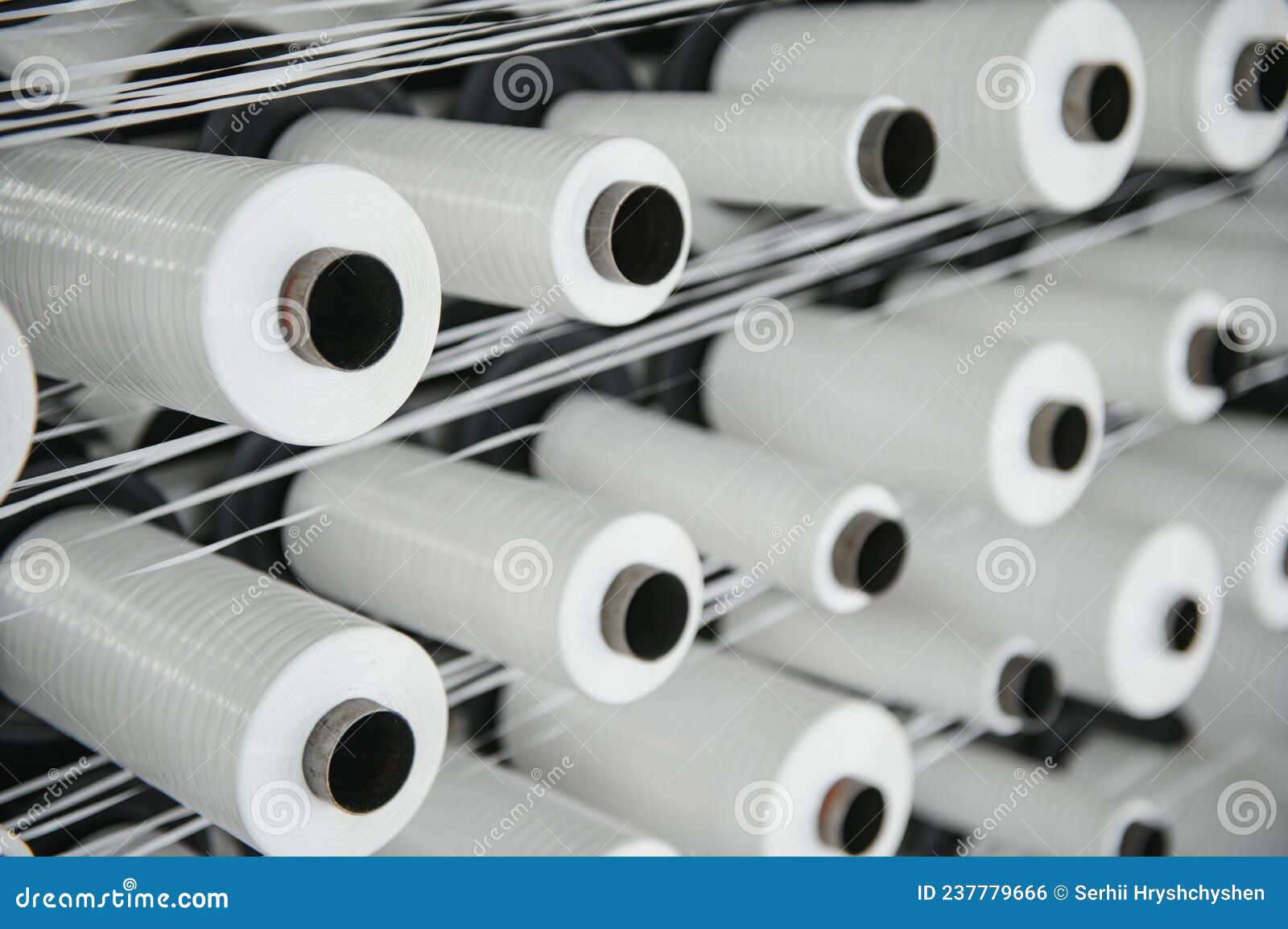 Closeup of Thread for the Textile Industry,Weaving and Warping Stock ...