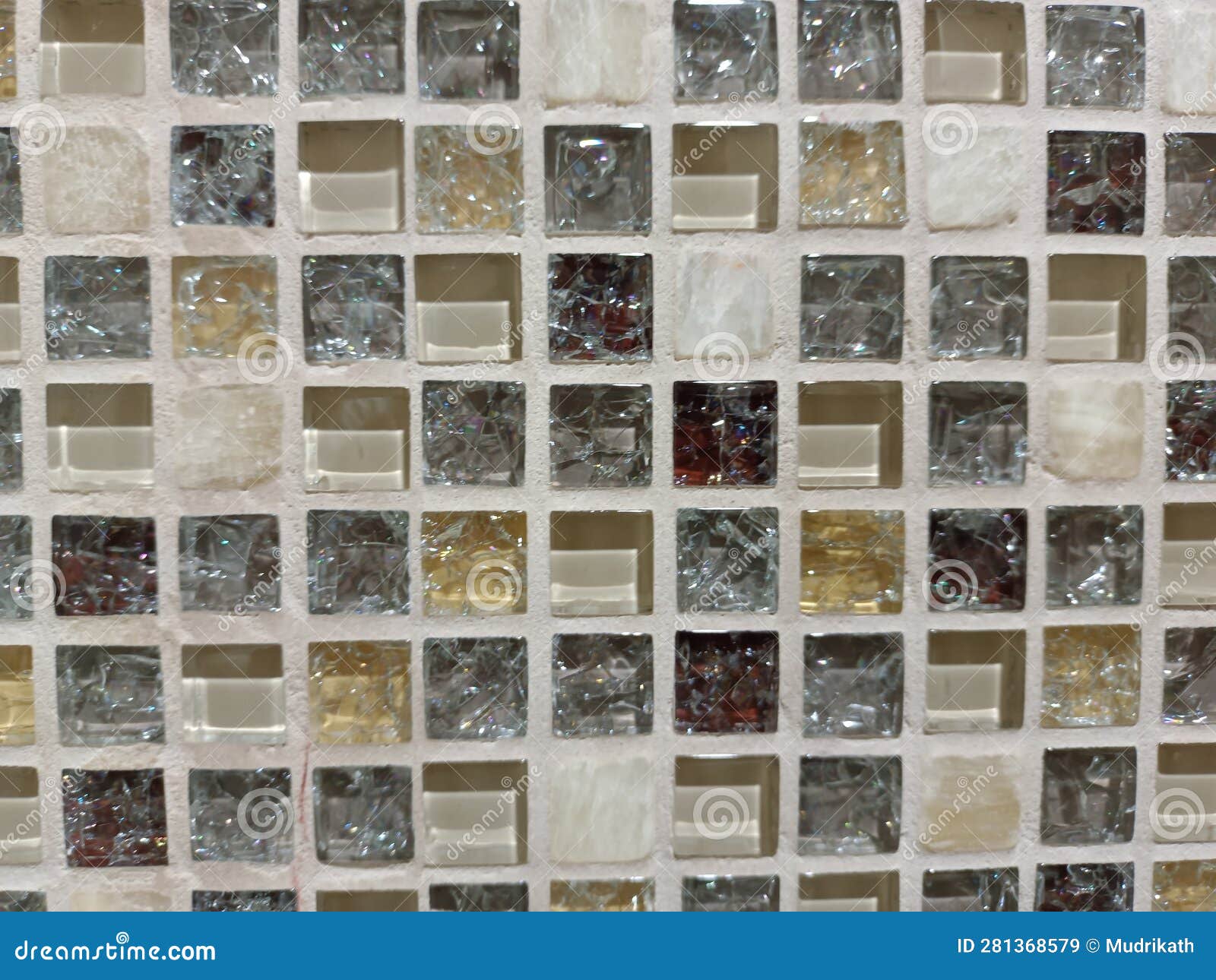 Closeup Tile View in the Wall Design Stock Image - Image of tile ...