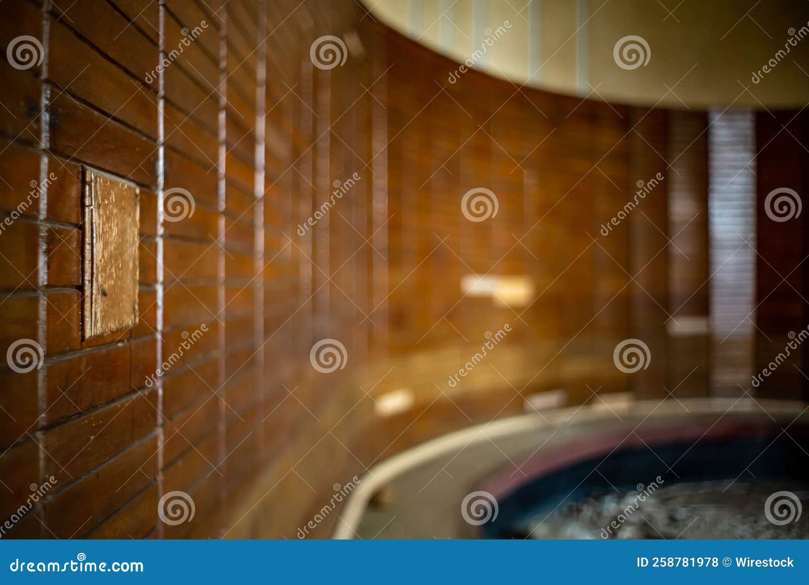 Closeup of the Tiled Wall in Front of a Jacuzzi Stock Photo - Image of ...