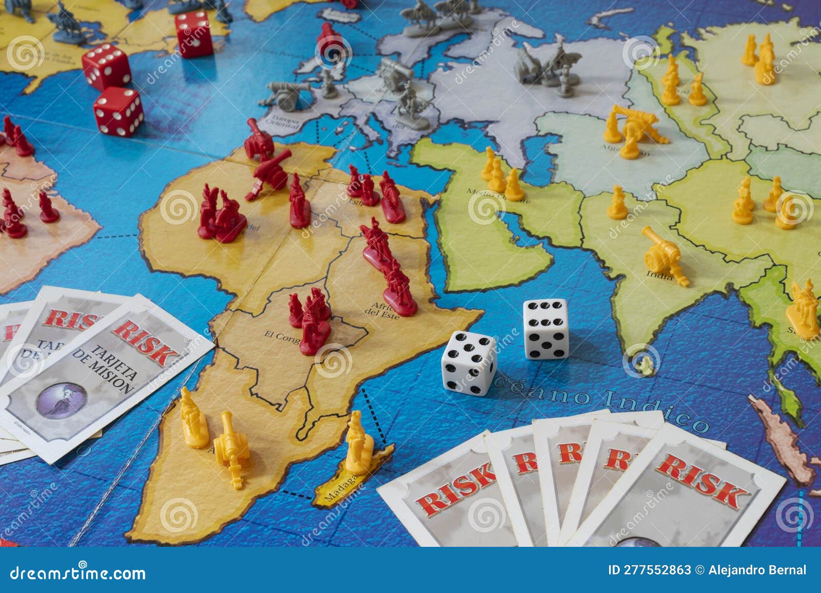 Closeup To a Classic Risk Strategy Board Game in Spanish Editorial ... Closeup To a Classic Risk Strategy Board Game in Spanish Editorial ...