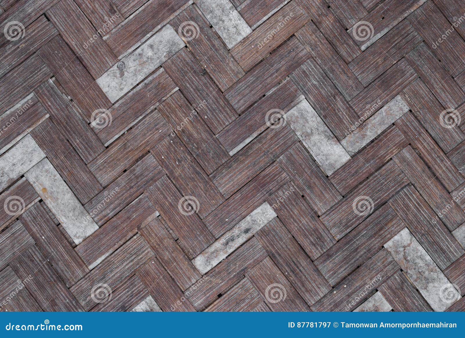 Closeup To Herringbone Pattern of Weaving Rattan Background Stock Image ...