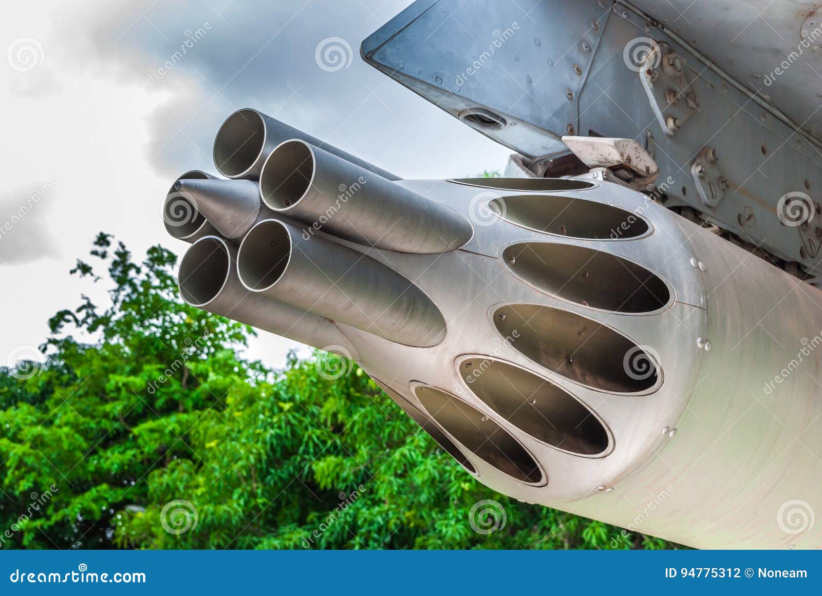 Closeup To Muzzle of Aircraft Fighter Gun Stock Photo - Image of armed ...