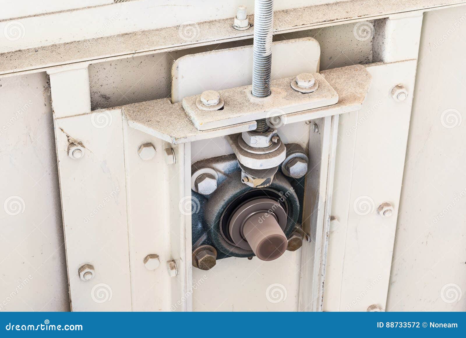 Closeup To Tension Adjuster Bearing of Machine Stock Photo - Image of ...