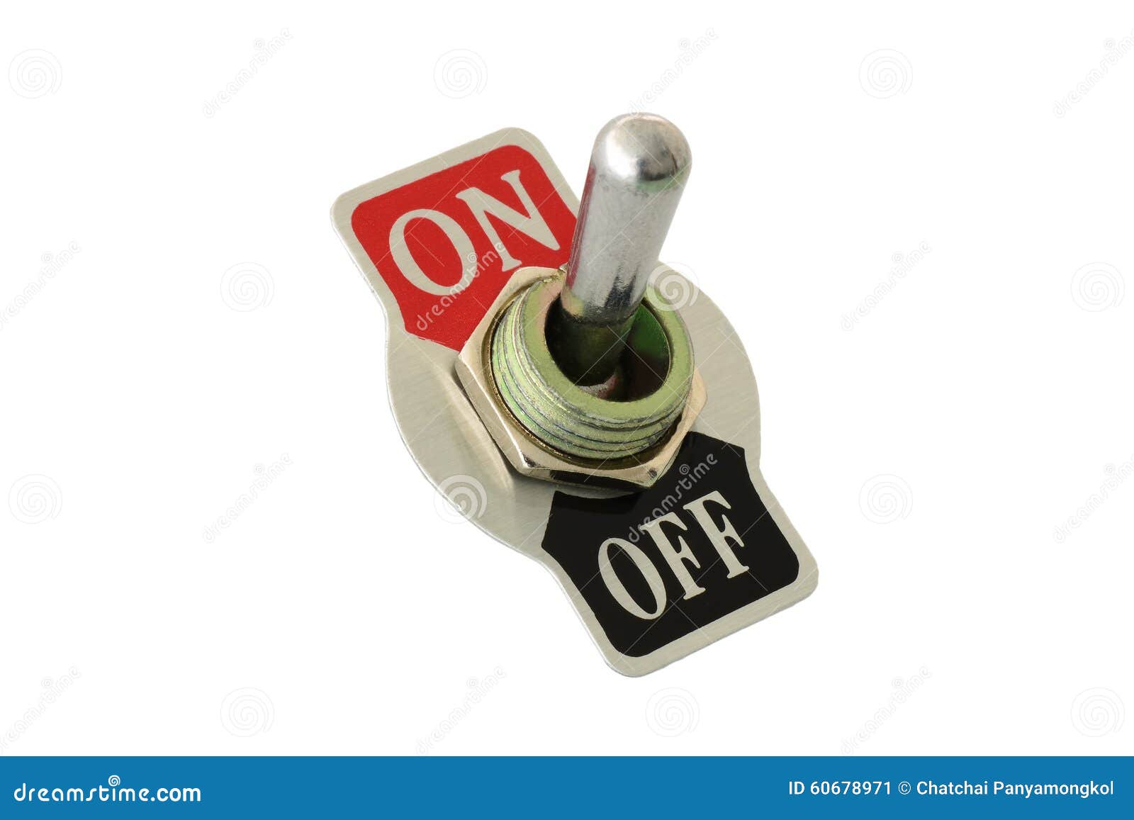 Closeup of toggle switch stock image. Image of closeup - 60678971