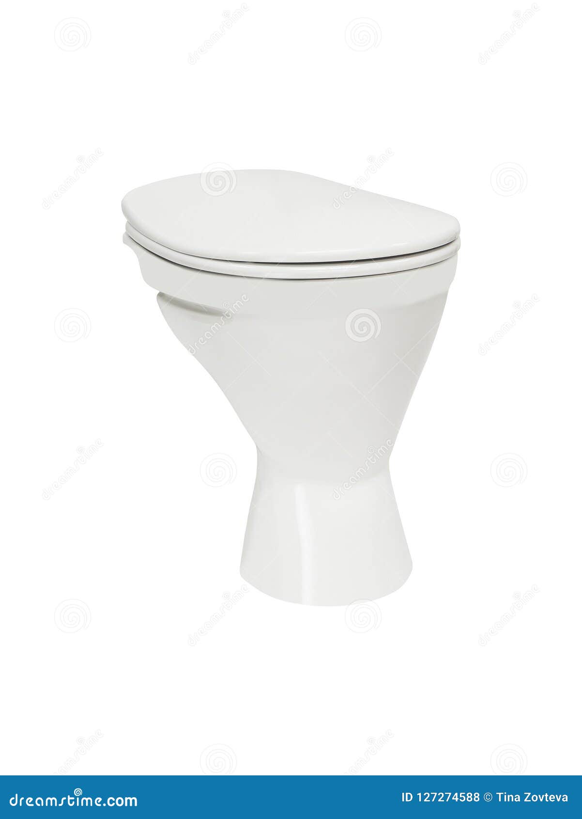 Closeup of toilet isolated stock photo. Image of seat - 127274588