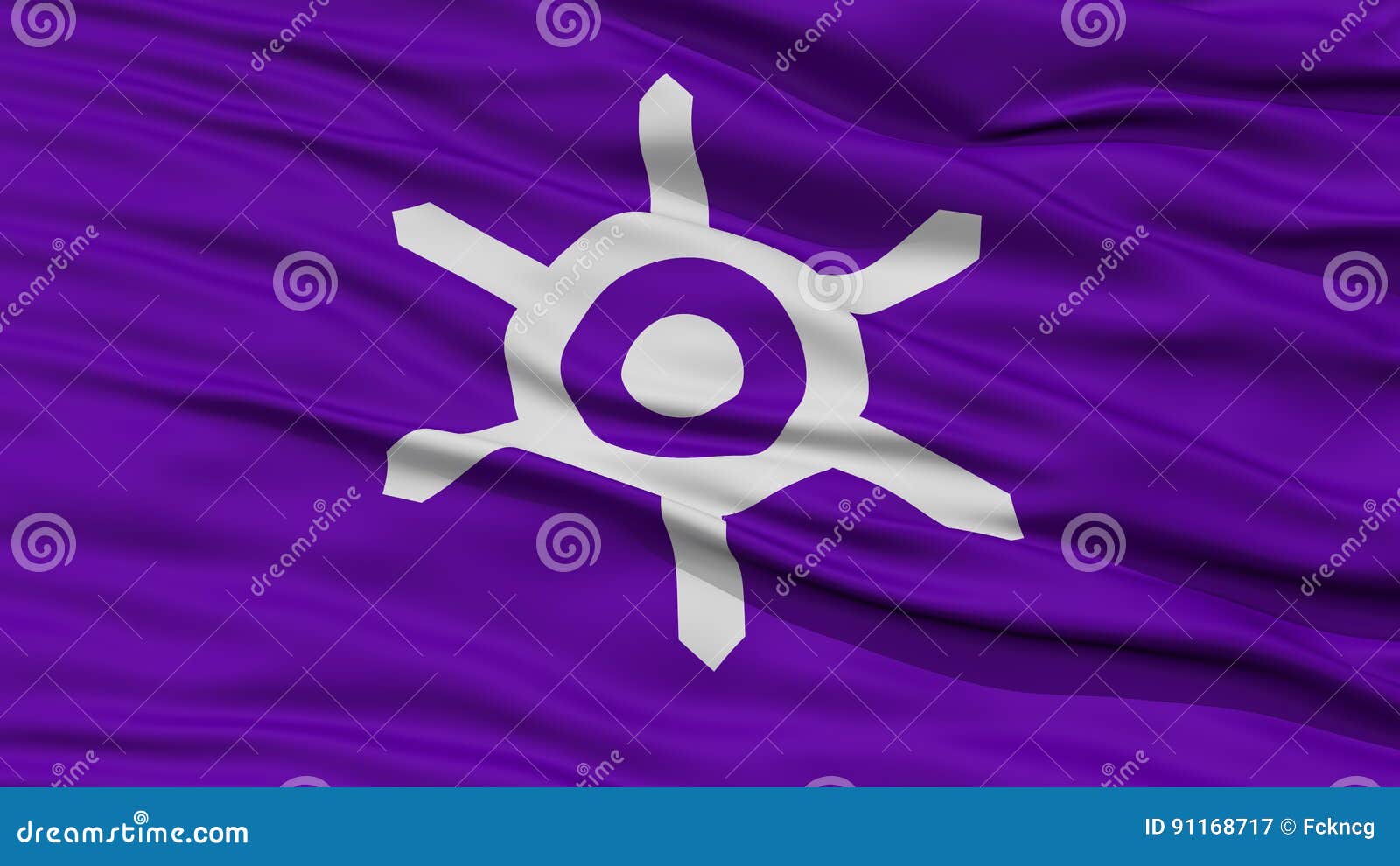 Closeup Tokyo Japan Prefecture Flag Stock Illustration - Illustration ...