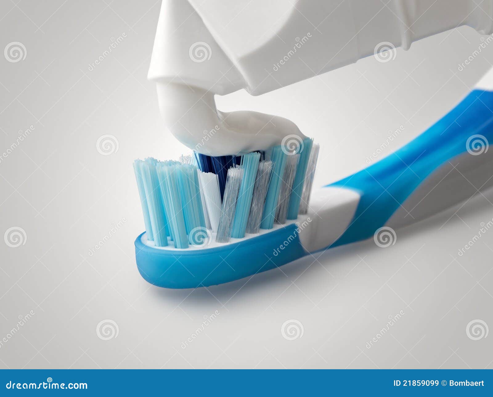Closeup of Toothpaste Coming Out Stock Image - Image of blue, healthy ...
