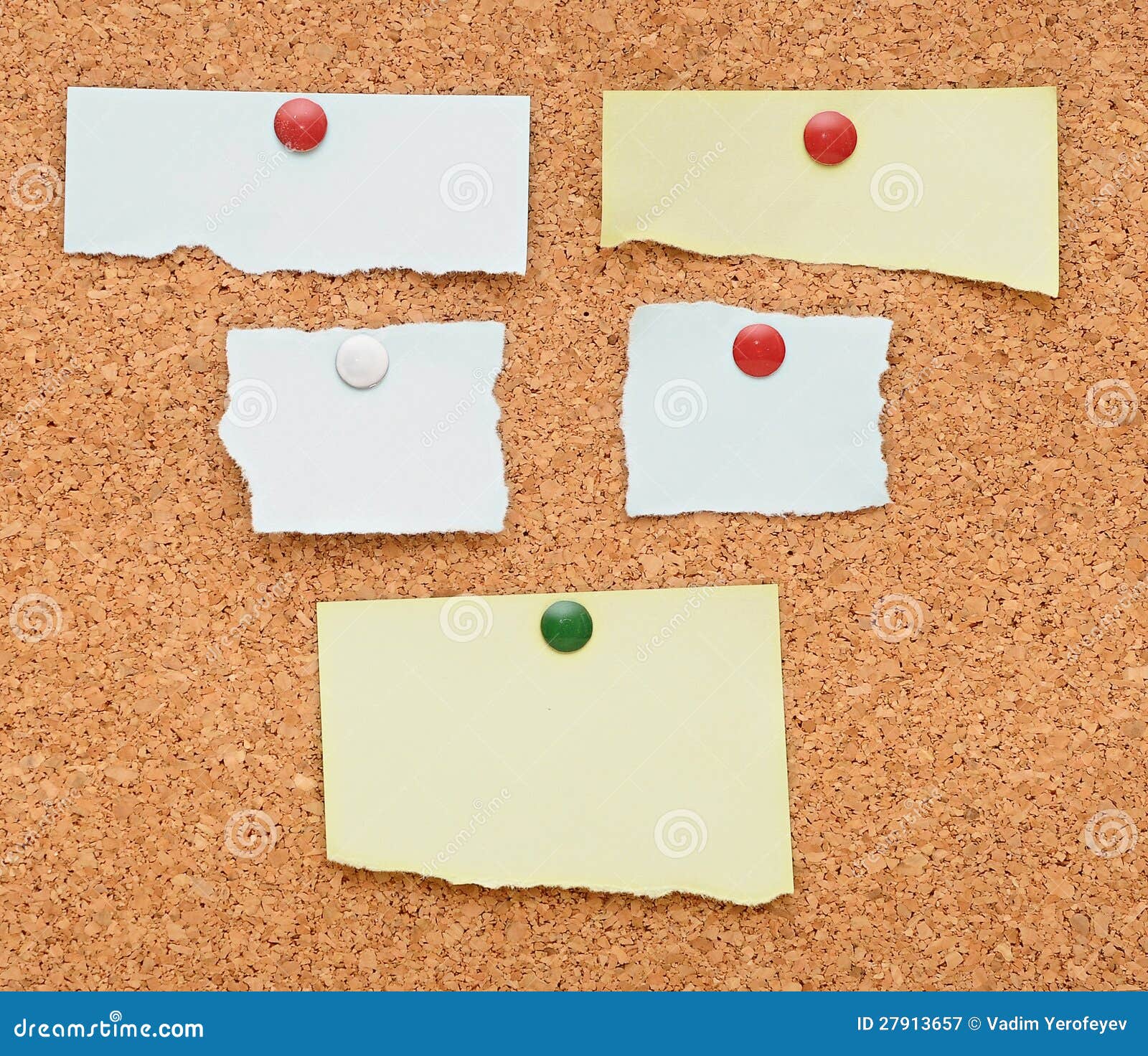 Closeup of Torn Note Papers Stock Image - Image of note, clip: 27913657
