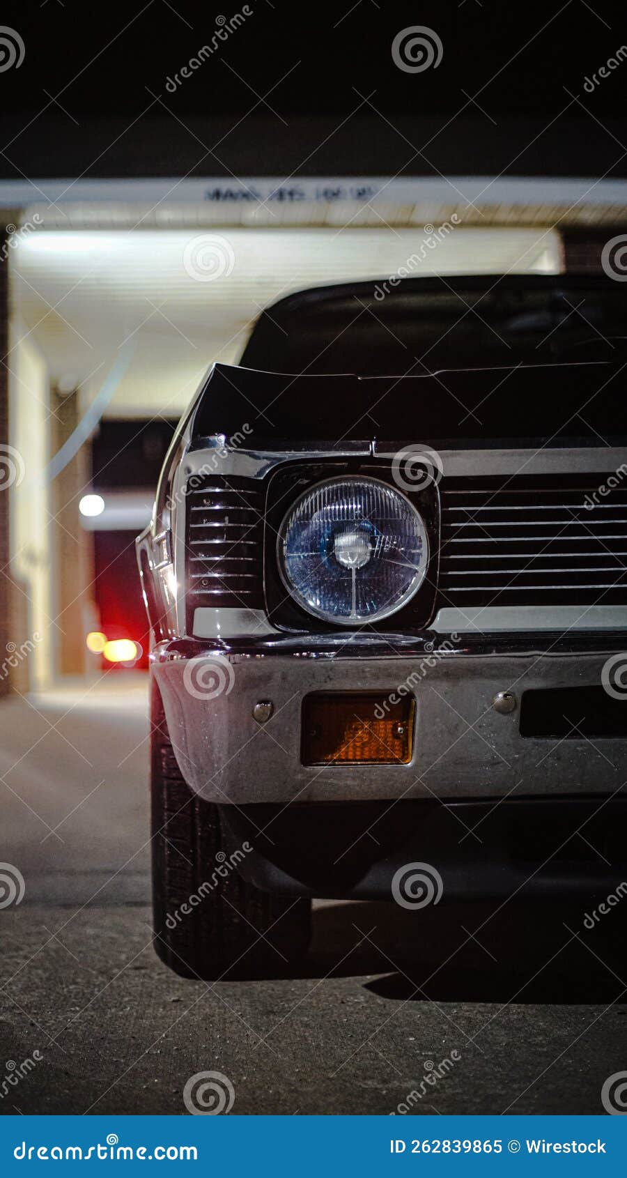 Closeup of Toyota Corolla E70 Car Front Light Editorial Image - Image ...