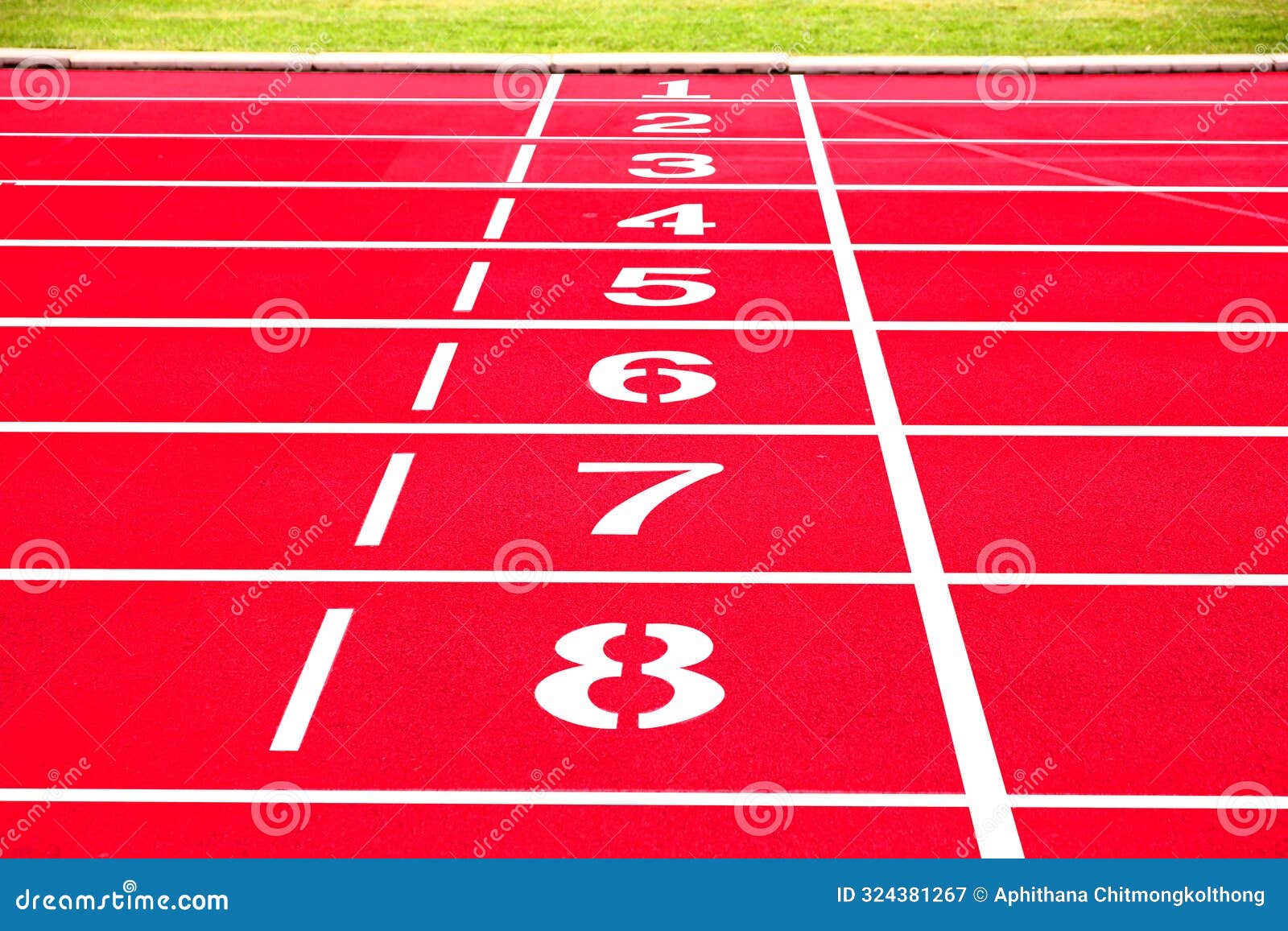 Close Up Track Running Race Start Point Run Competition Stock Image ...