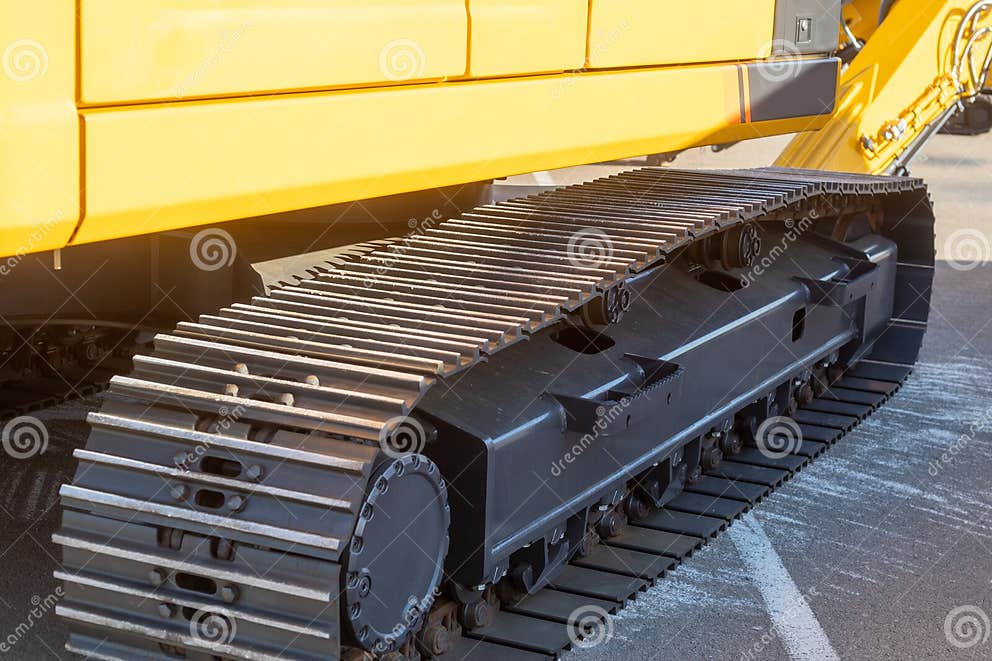 Closeup of Tracked Vehicles Wheels Stock Image - Image of equipment ...