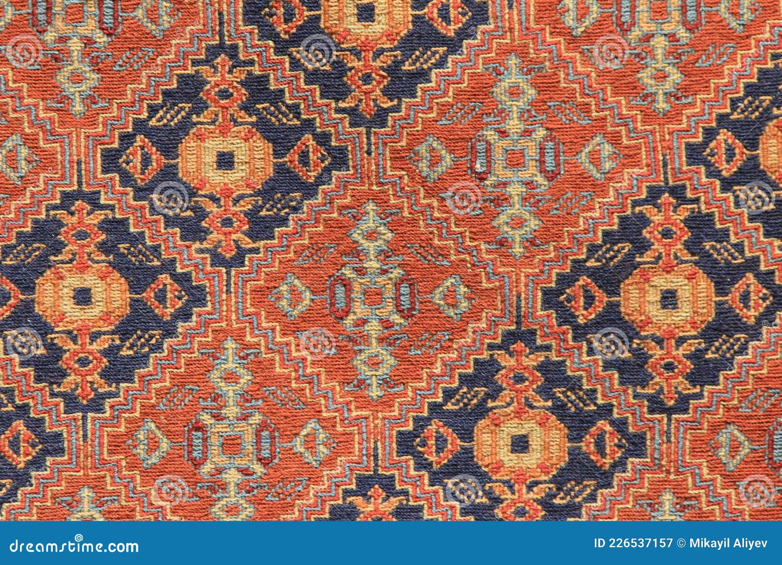 Closeup of Traditional Carpet Texture Background Red Stock Image ...