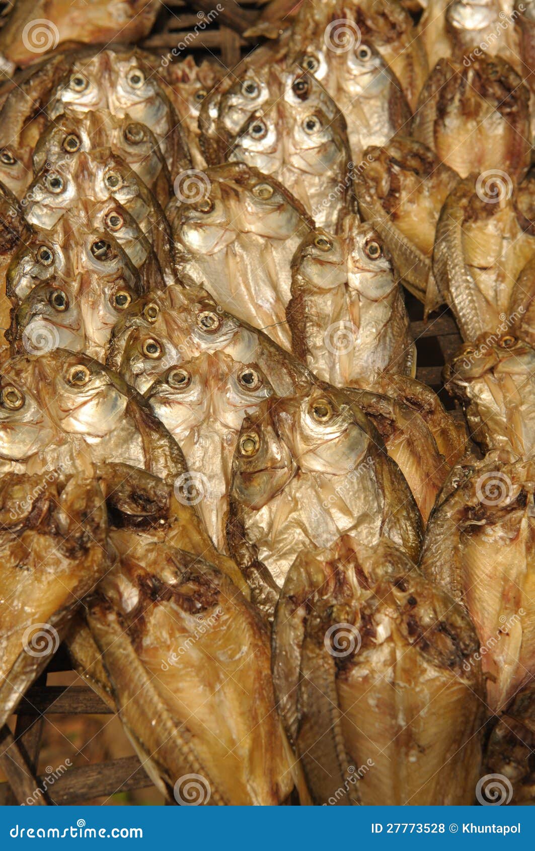 Closeup Traditional Solar Dried Fish Stock Photo - Image of motion ...
