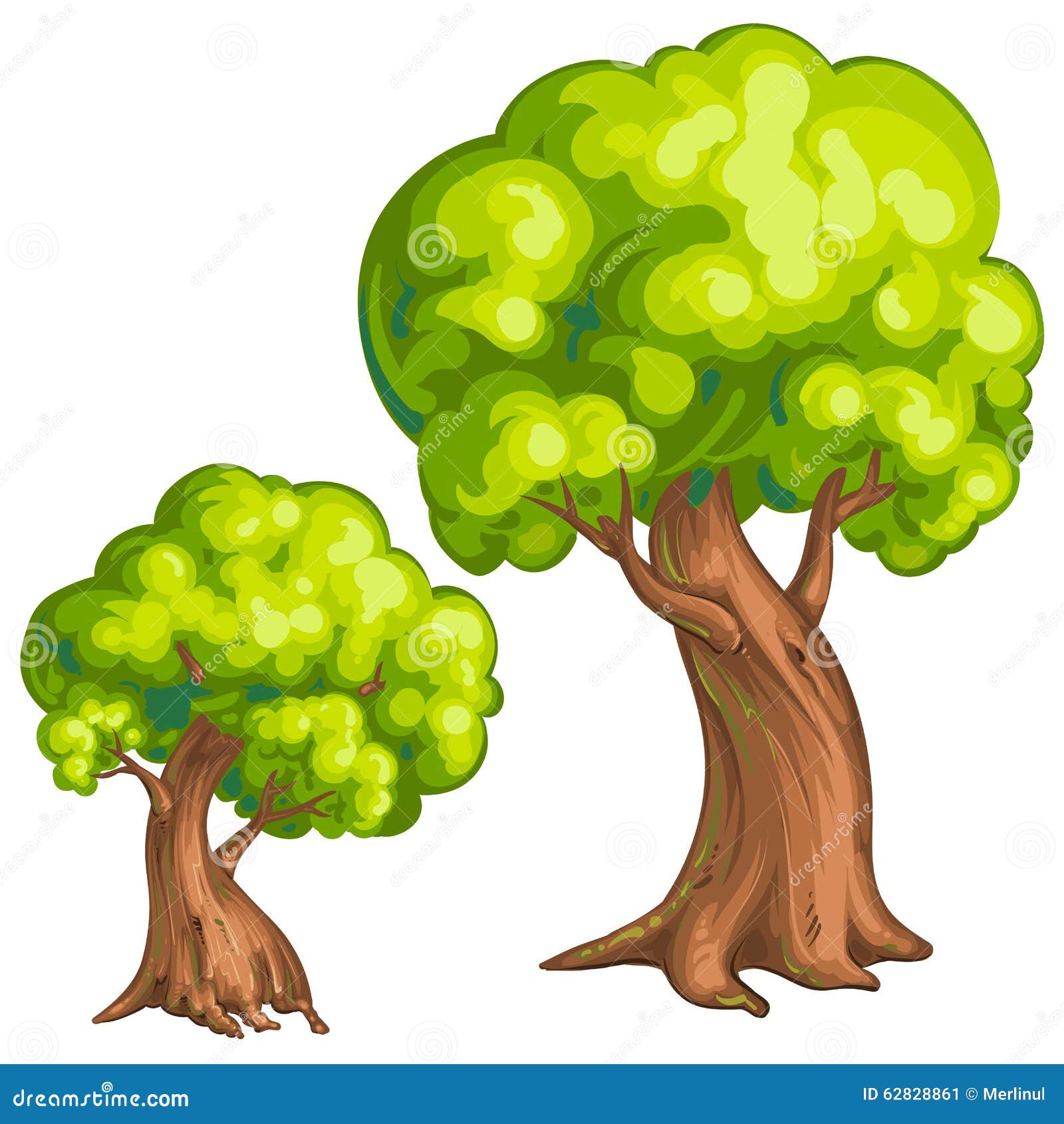 Closeup tree stock vector. Illustration of fresh, tree - 62828861