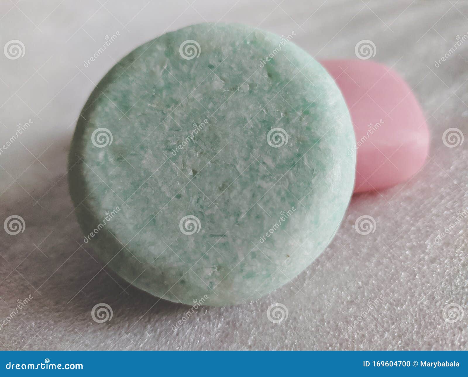 Closeup of two bar soaps stock photo. Image of aromatherapy - 169604700
