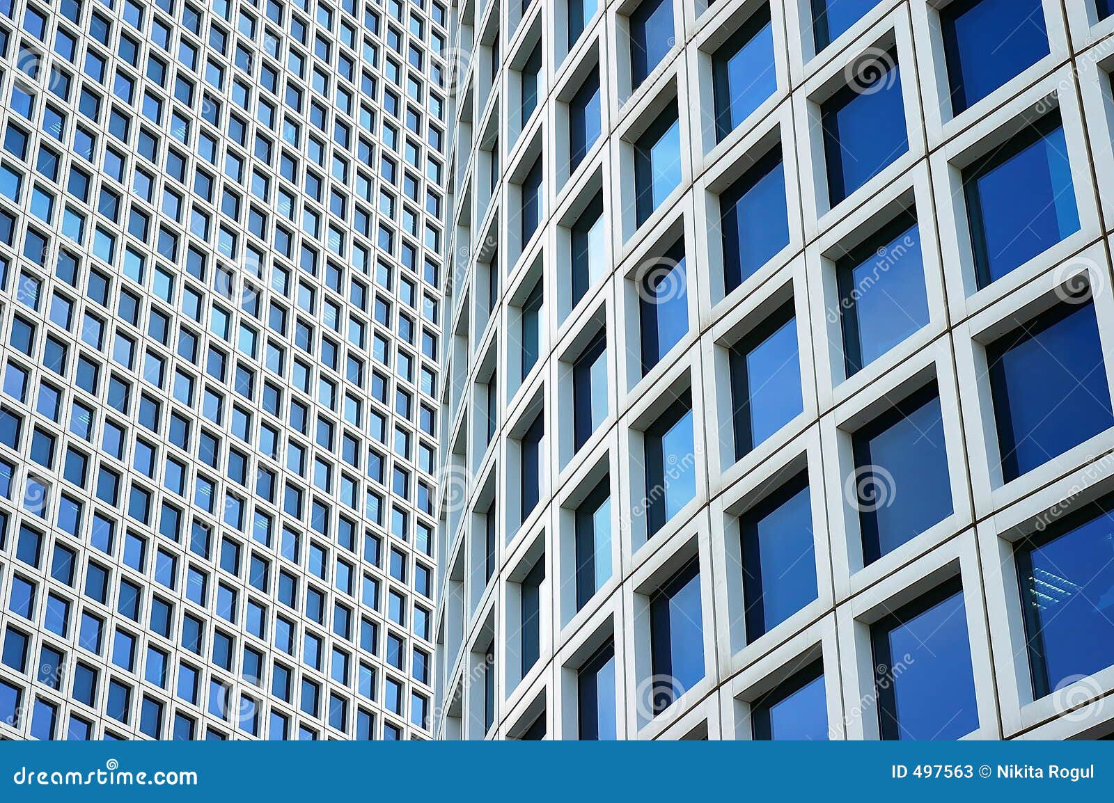 Closeup on two skyscrapers stock image. Image of overlap - 497563