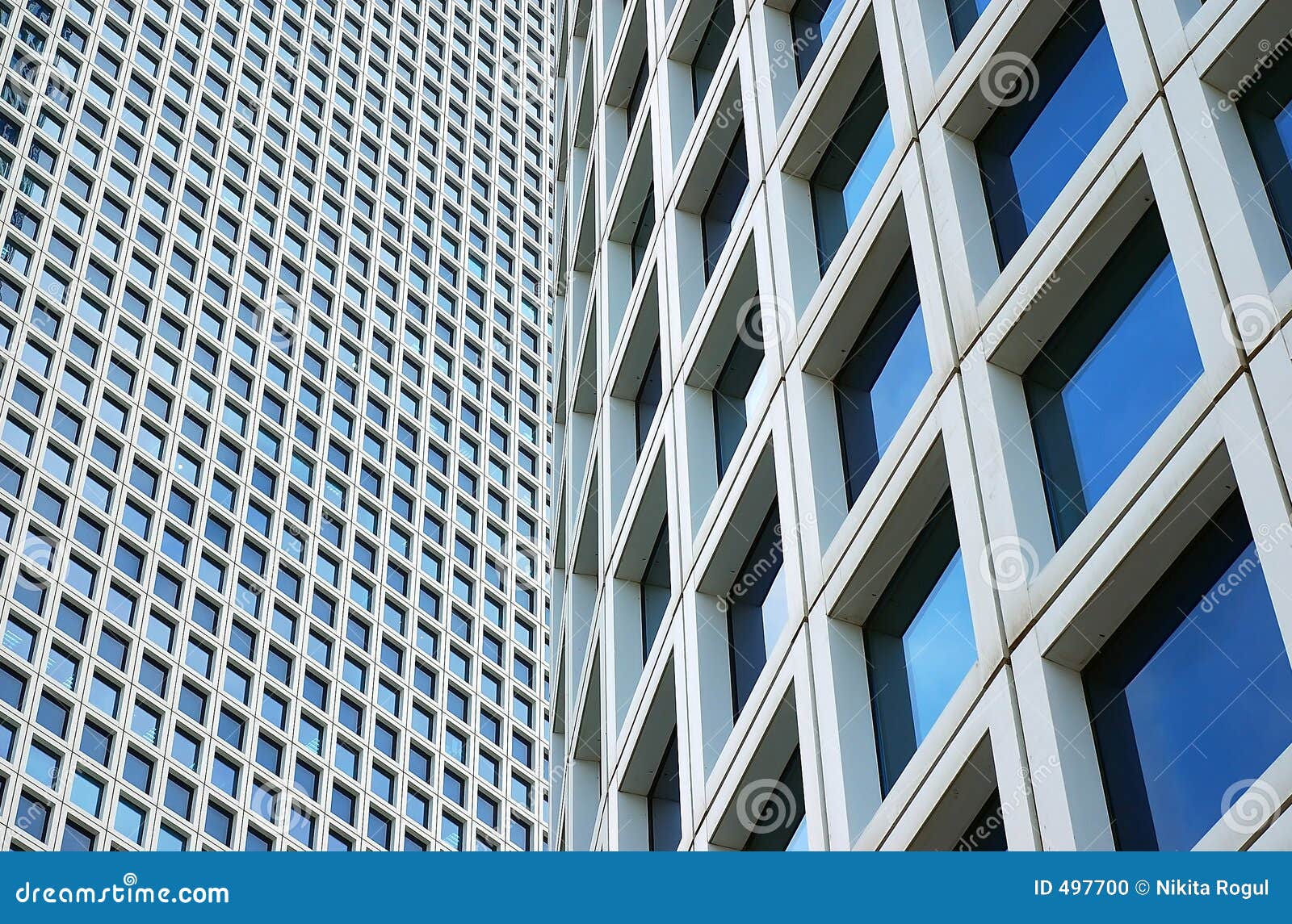 Closeup on two skyscrapers stock photo. Image of wallpaper - 497700