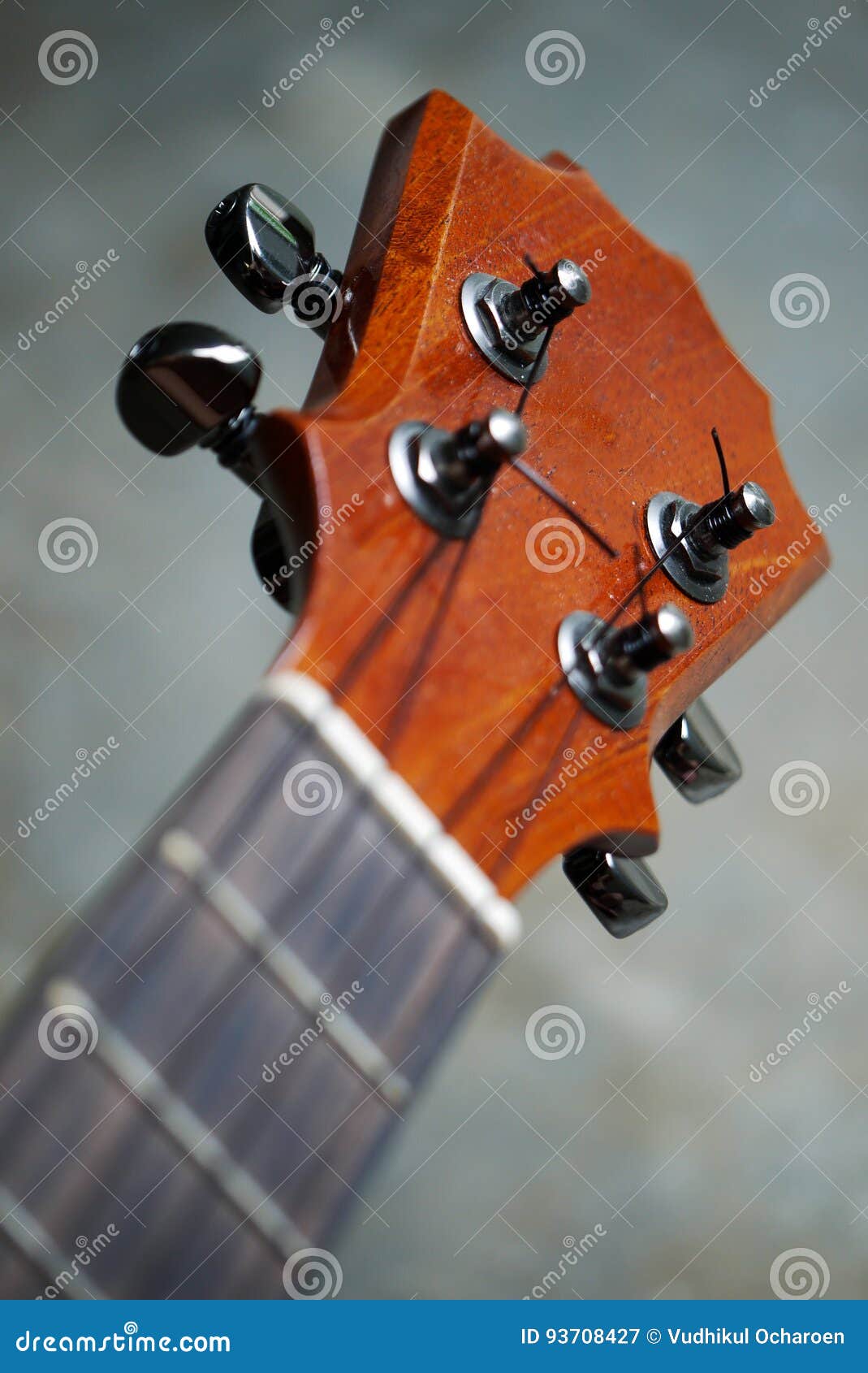 Closeup of Ukulele Headstock Stock Image - Image of equipment, closeup ...