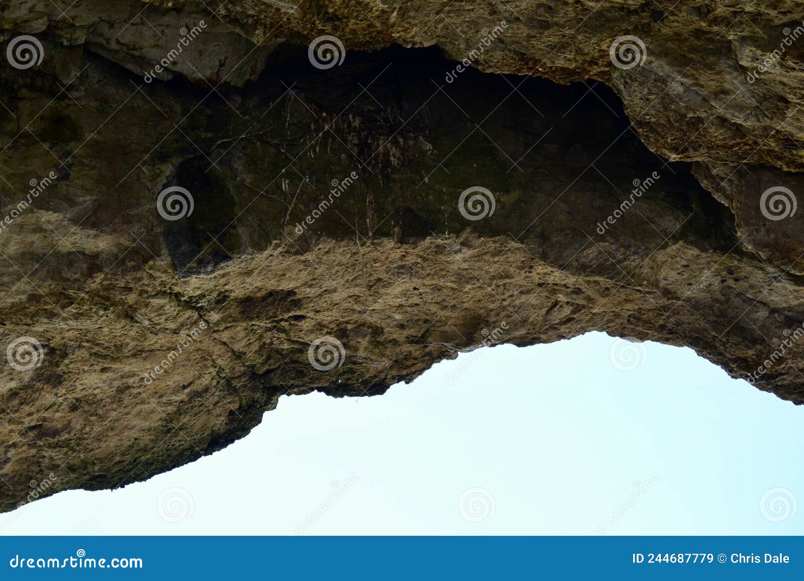 Closeup of the Underside of the Arches Rock Formation Stock Image ...