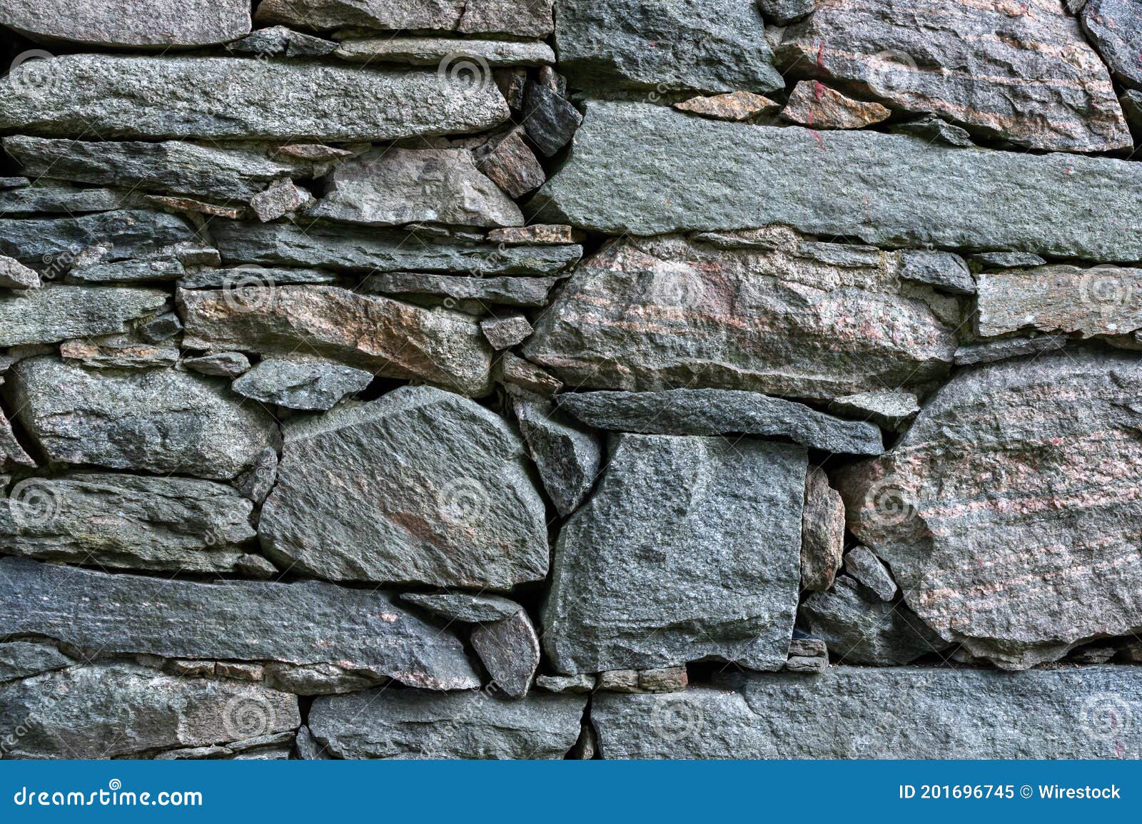 Closeup of an Uneven Stone Wall at Daytime Stock Image - Image of ...