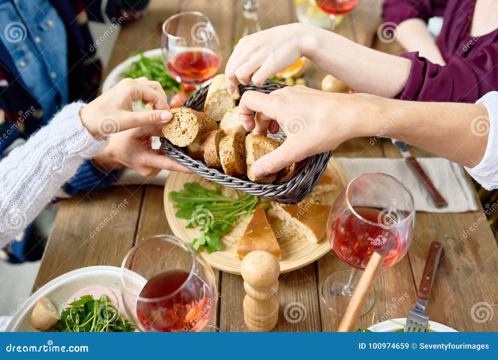 120 People Sharing Food Around Table Stock Photos - Free & Royalty-Free ...