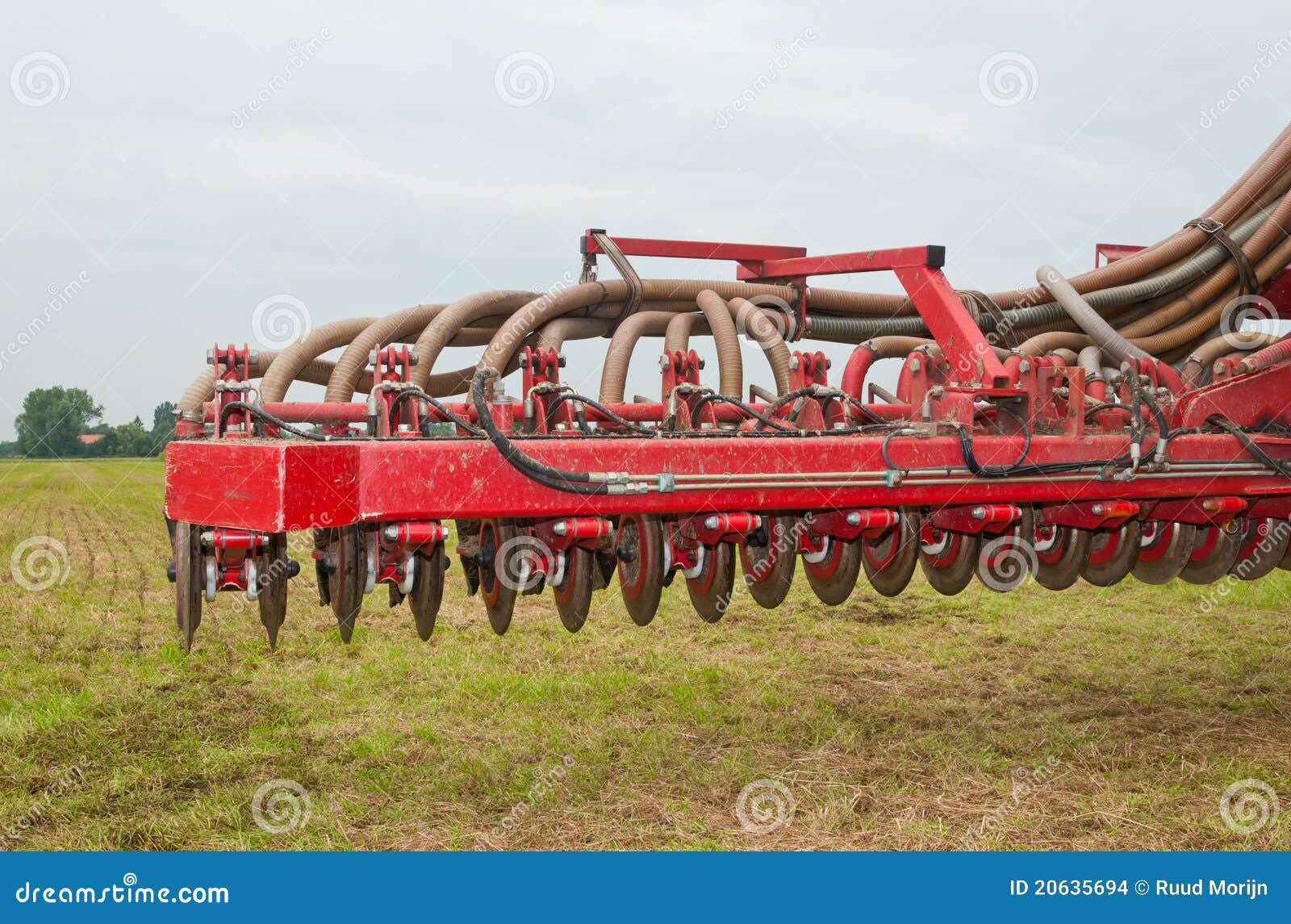 Closeup of a Used Manure Injector (front) Stock Photo - Image of ...