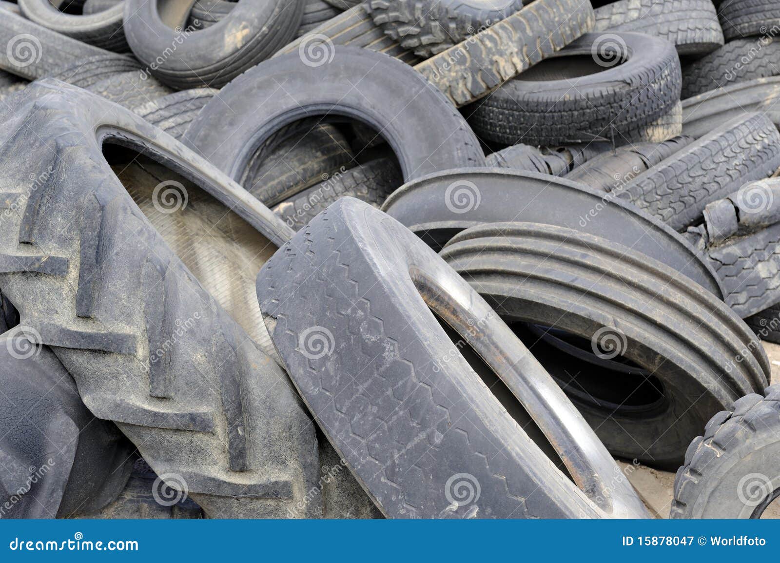 Closeup of Used Rubber Tires Stock Image - Image of recycling, tire ...