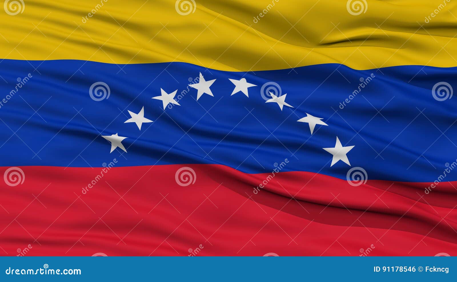 Closeup Venezuela Flag stock photo. Image of pattern - 91178546