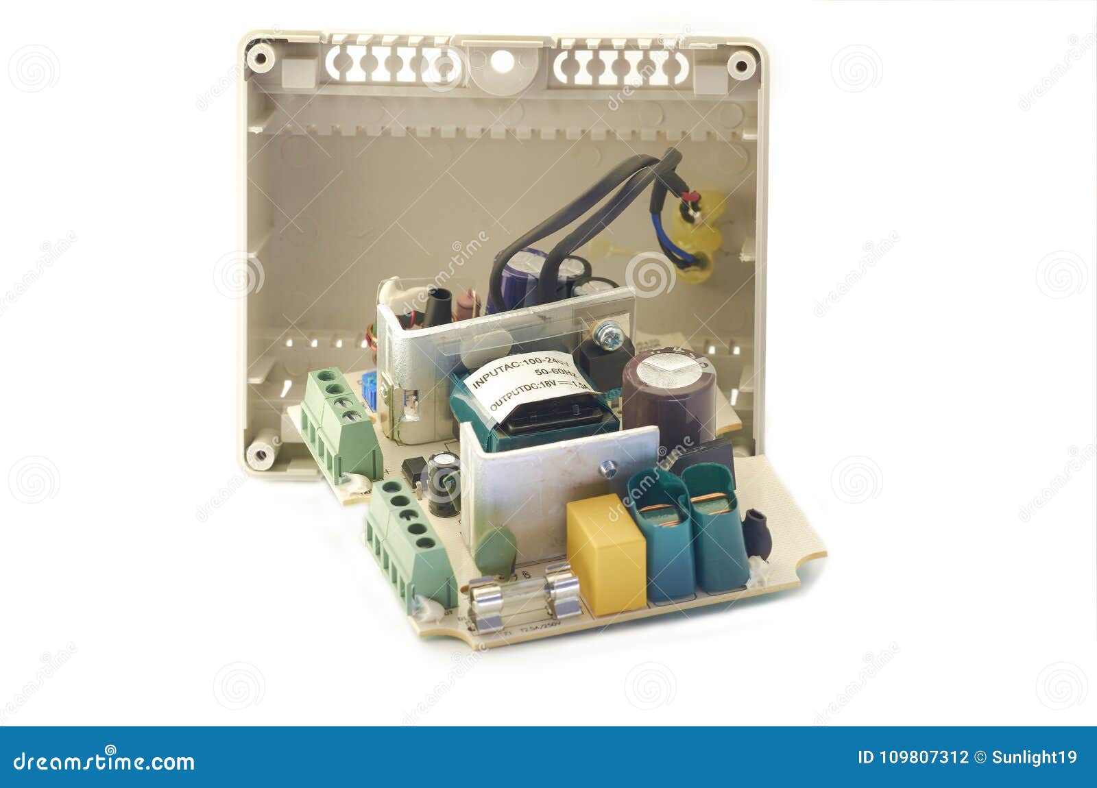 Closeup of Video Intercom Power Supply, Components Stock Photo - Image ...
