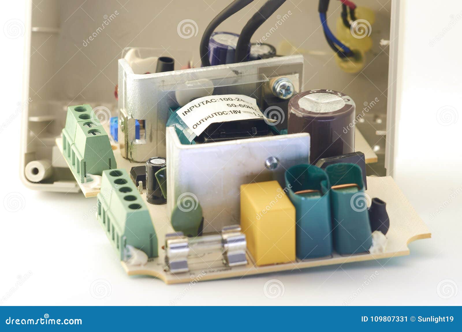 Closeup of Video Intercom Power Supply, Components Stock Image - Image ...