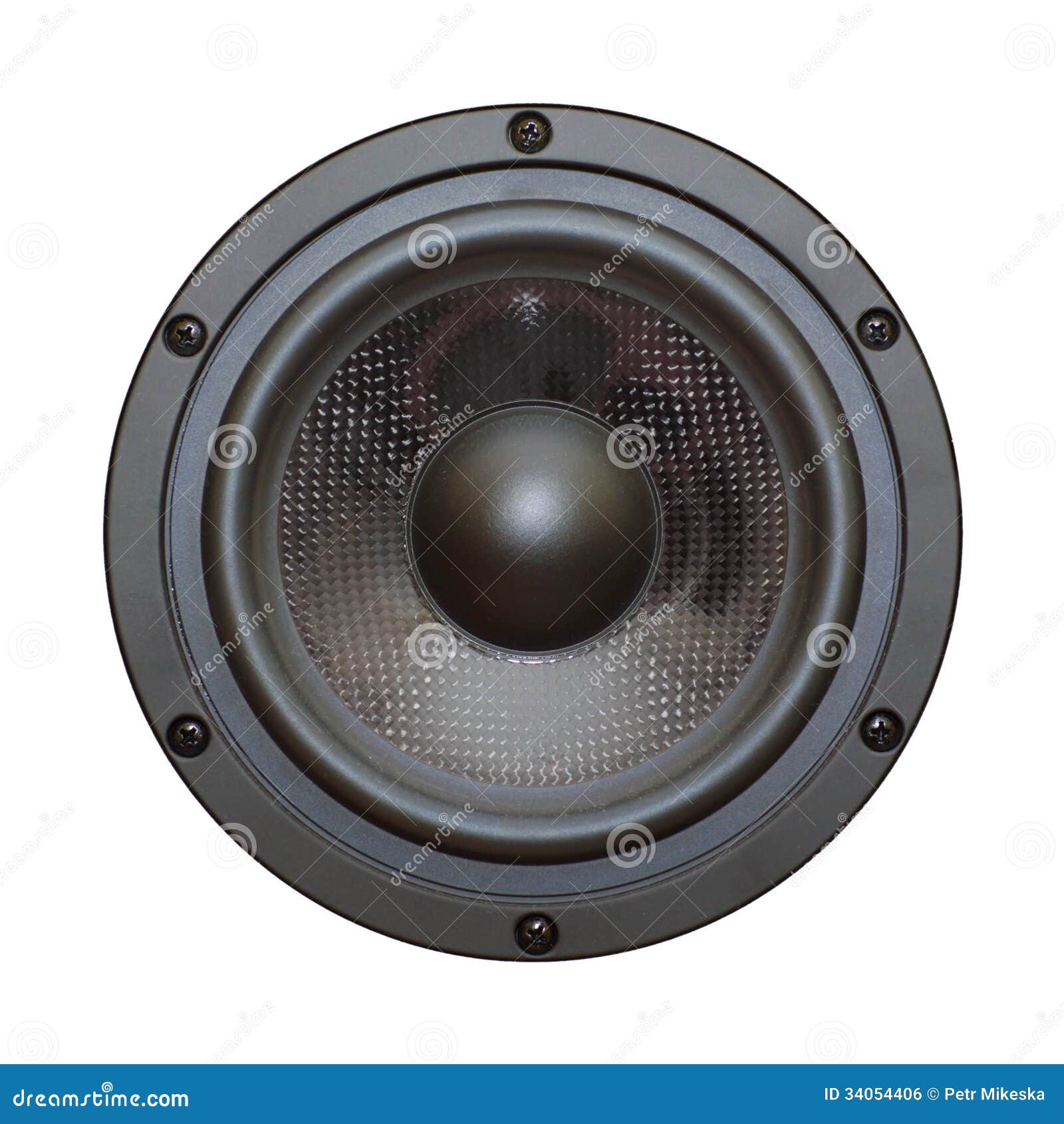 Closeup View of Black Bass Speaker Stock Photo - Image of equipment ...