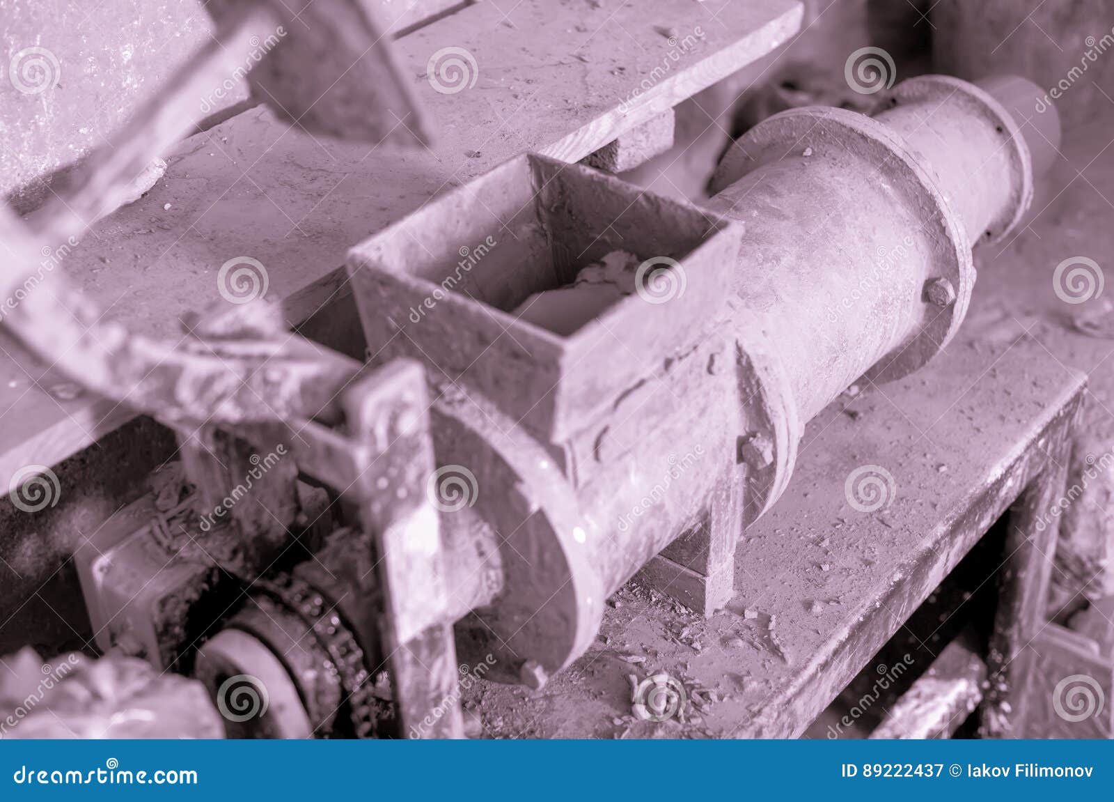 Closeup View on Clay Forming Machine Stock Image - Image of craft ...