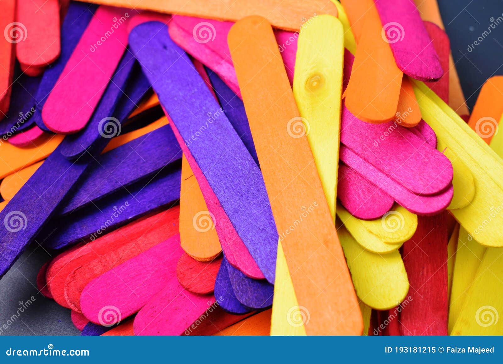 Closeup View of Colourful Ice Cream Sticks Making Background Stock ...