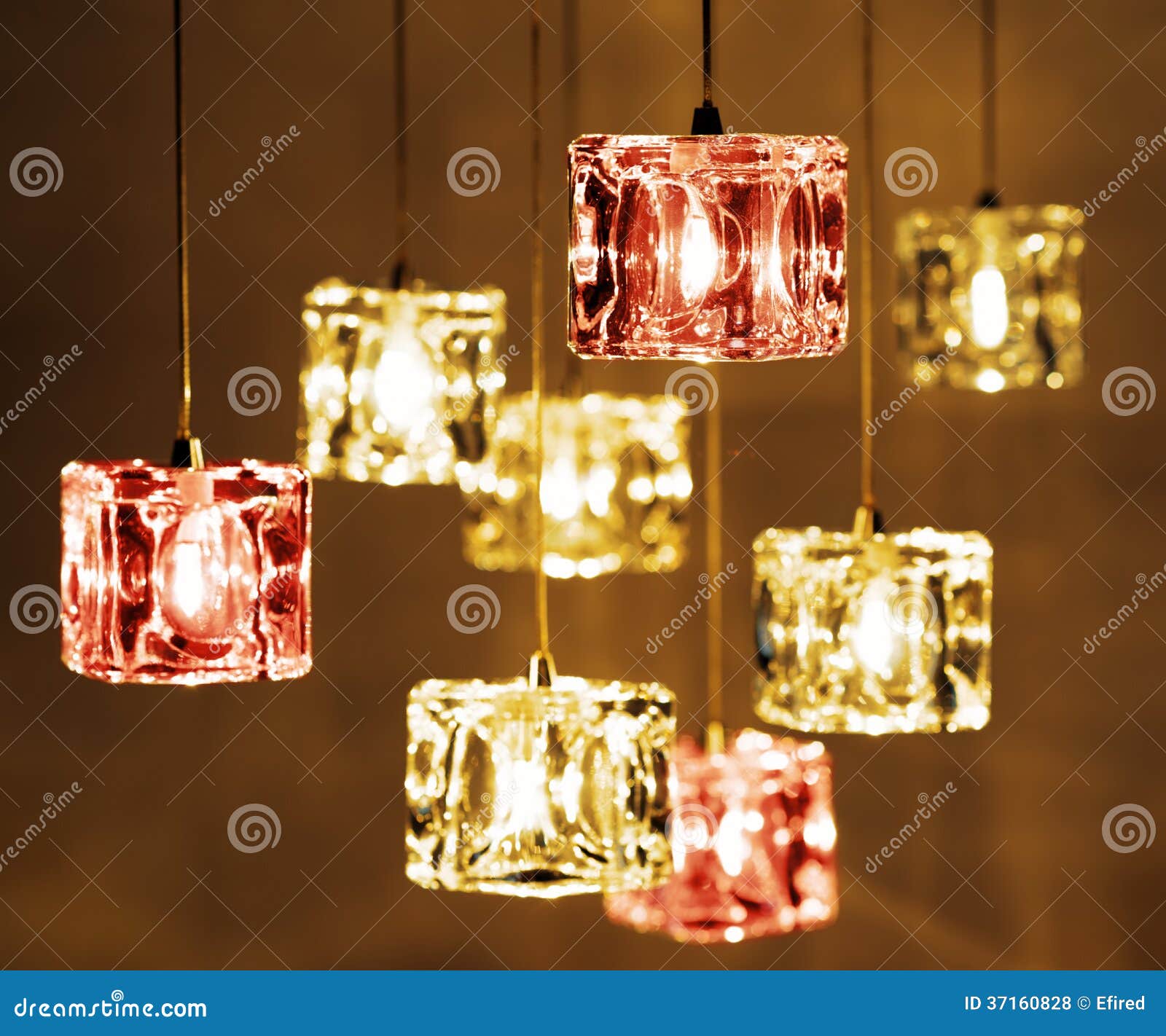 Closeup View of Contemporary Light Fixture Stock Photo - Image of ...