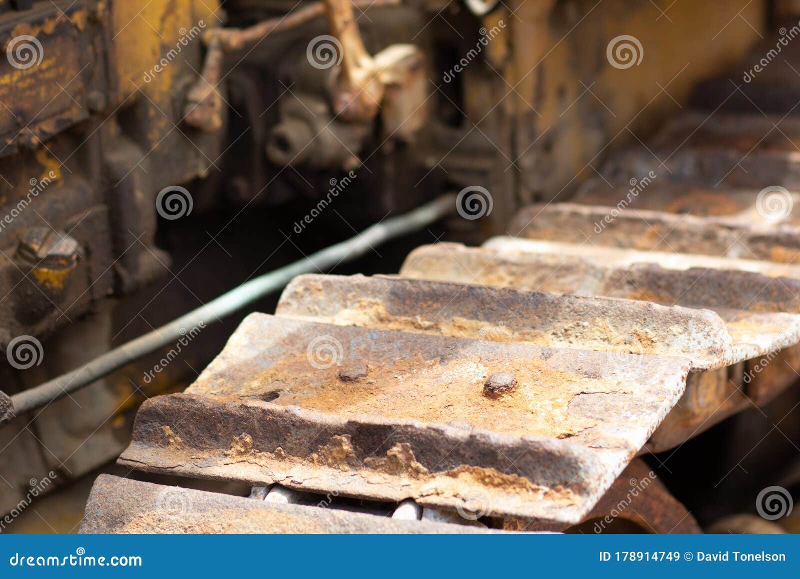 Continuous track stock image. Image of equipment, orange - 178914749