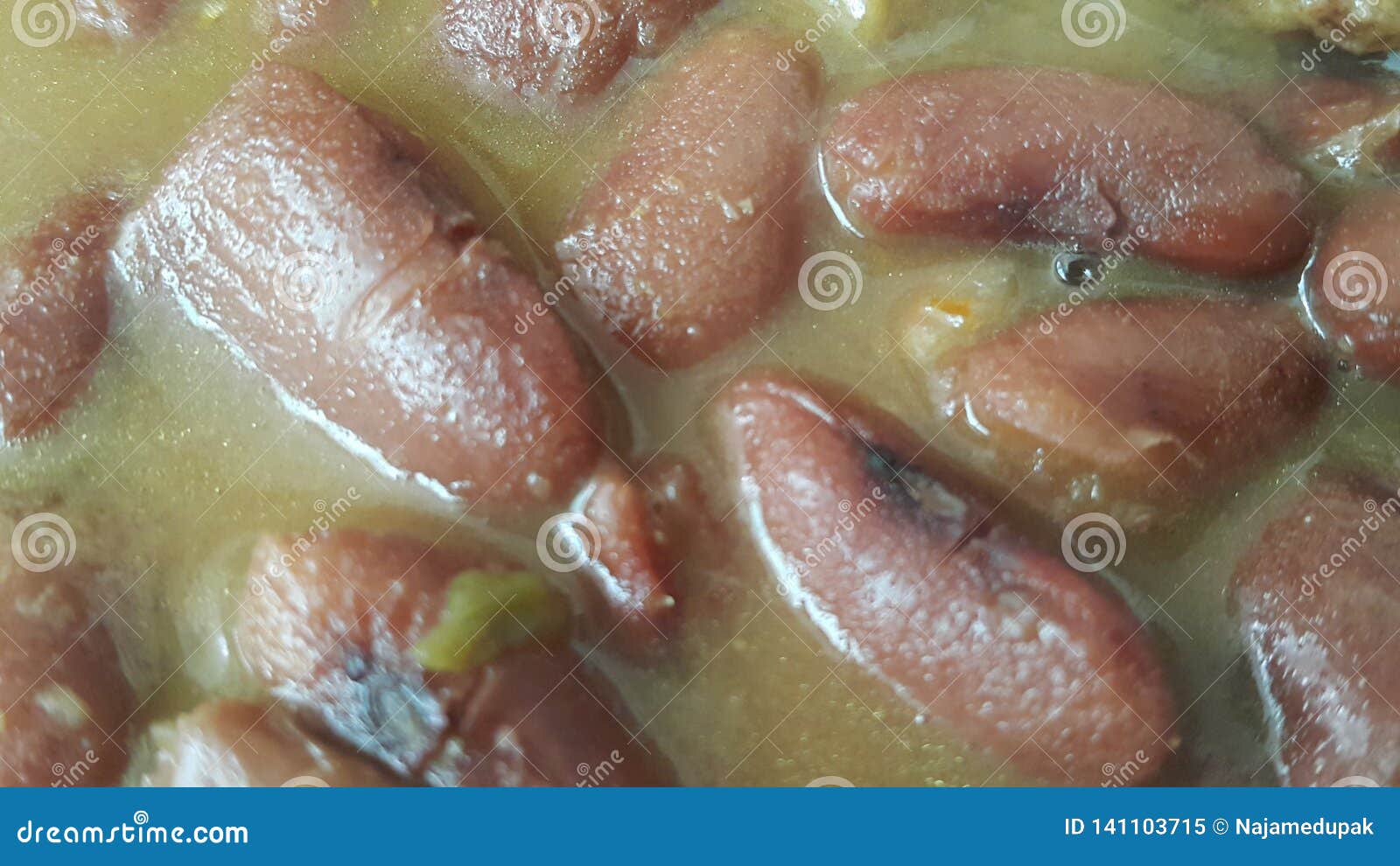 Closeup View of Cooked Red Kidney Beans Dish Stock Image - Image of ...
