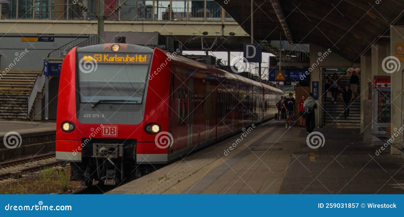 Closeup View of the DBAG Class 425 Train in Heidleberg, Germany ...