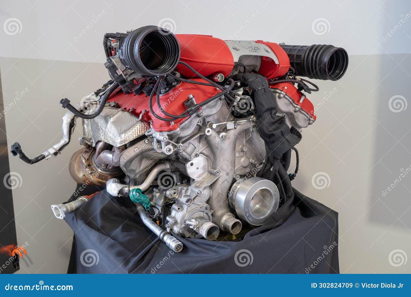 Ferrari Engine On Display Editorial Image | CartoonDealer.com #70434680