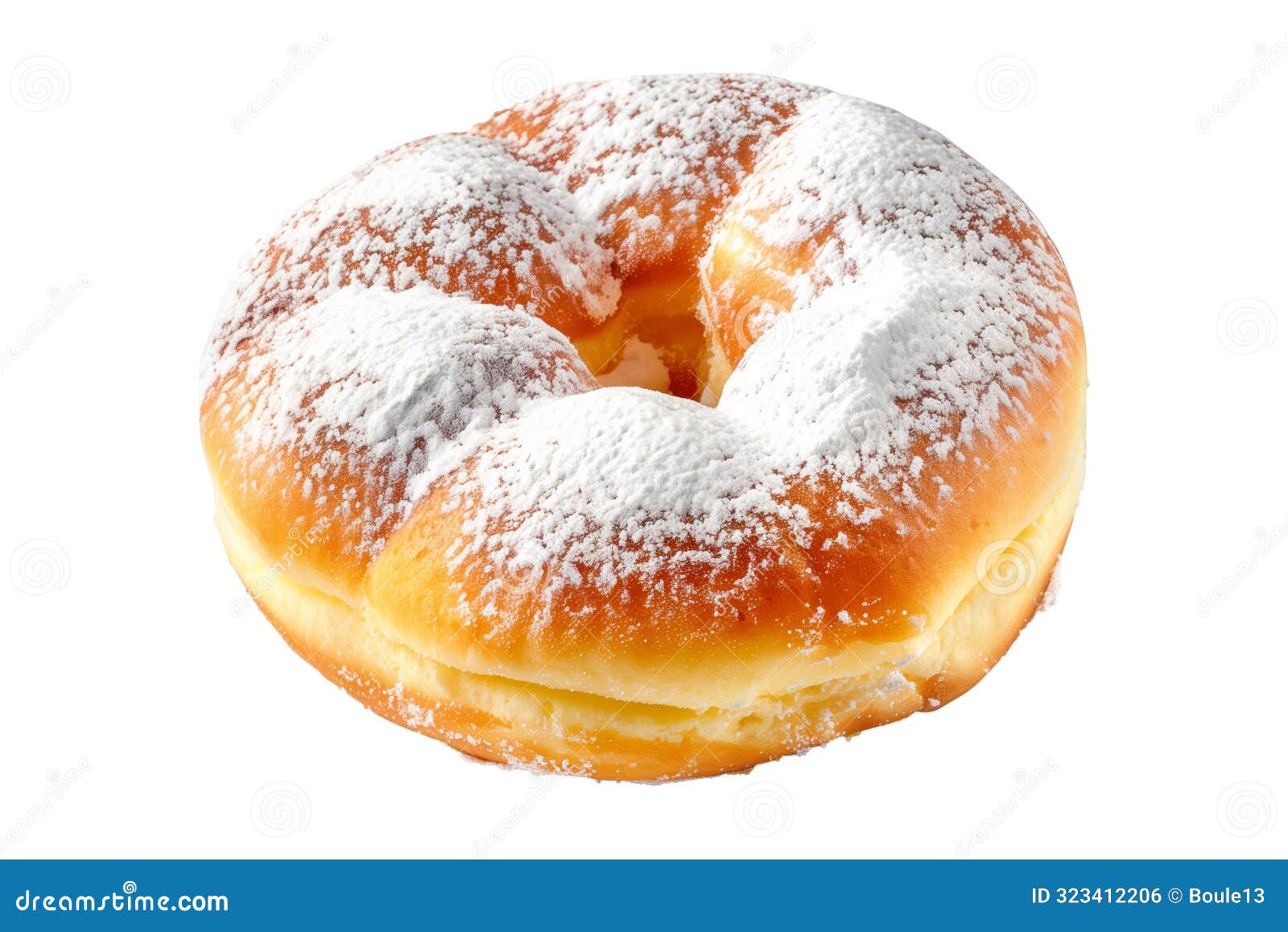Closeup View of a Glazed Donut with Chocolate Drizzle, Isolated on ...